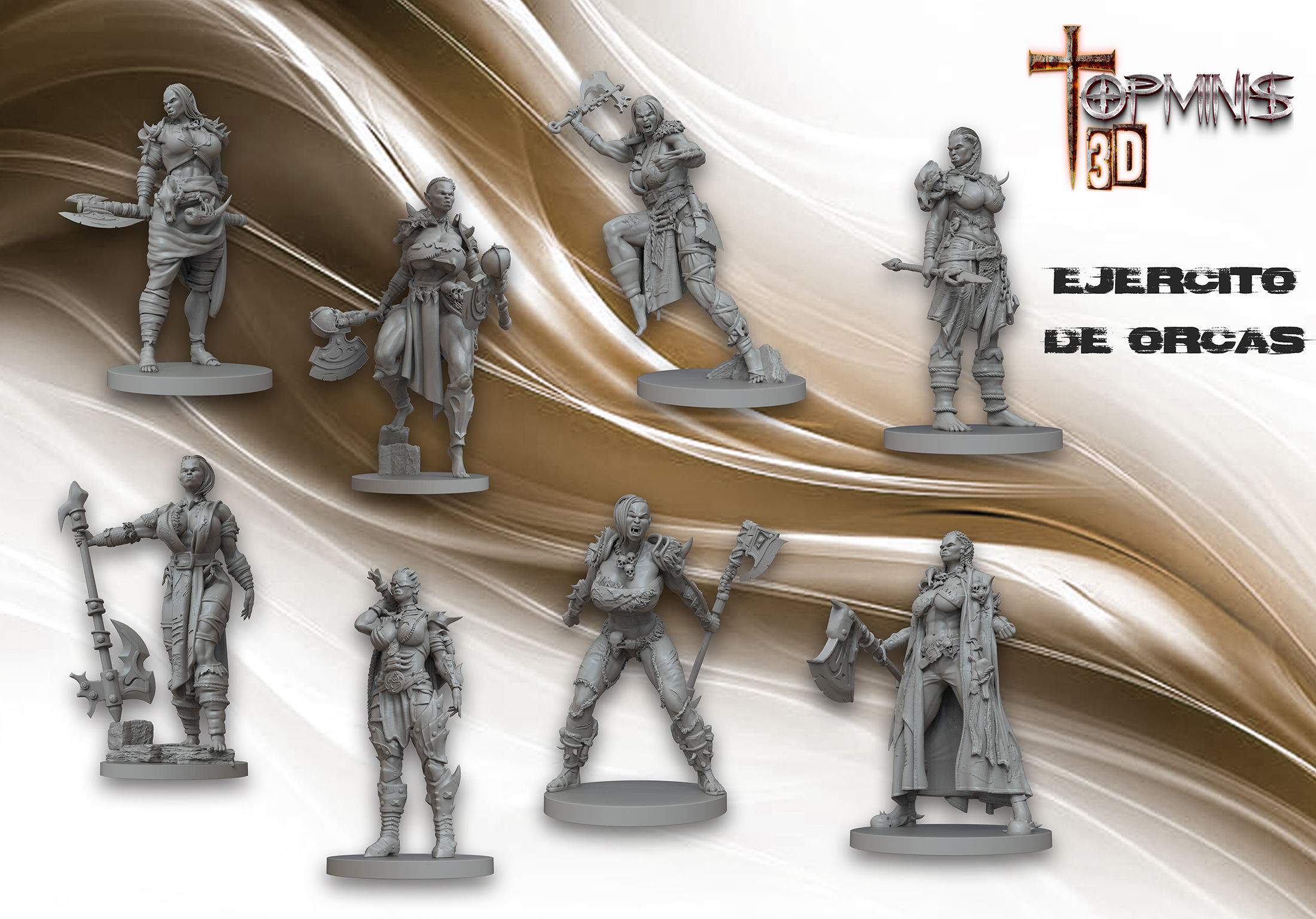 WARRIOR ORCAS 3D model 3D printable | CGTrader