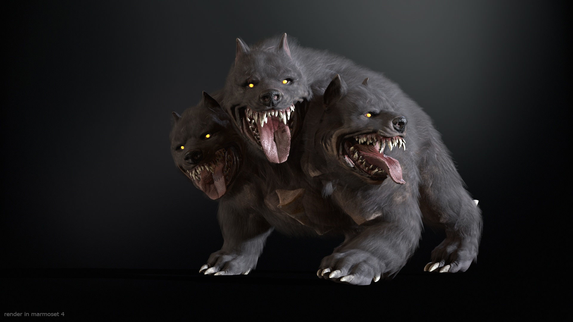 3D model Cerberus VR / AR / low-poly | CGTrader