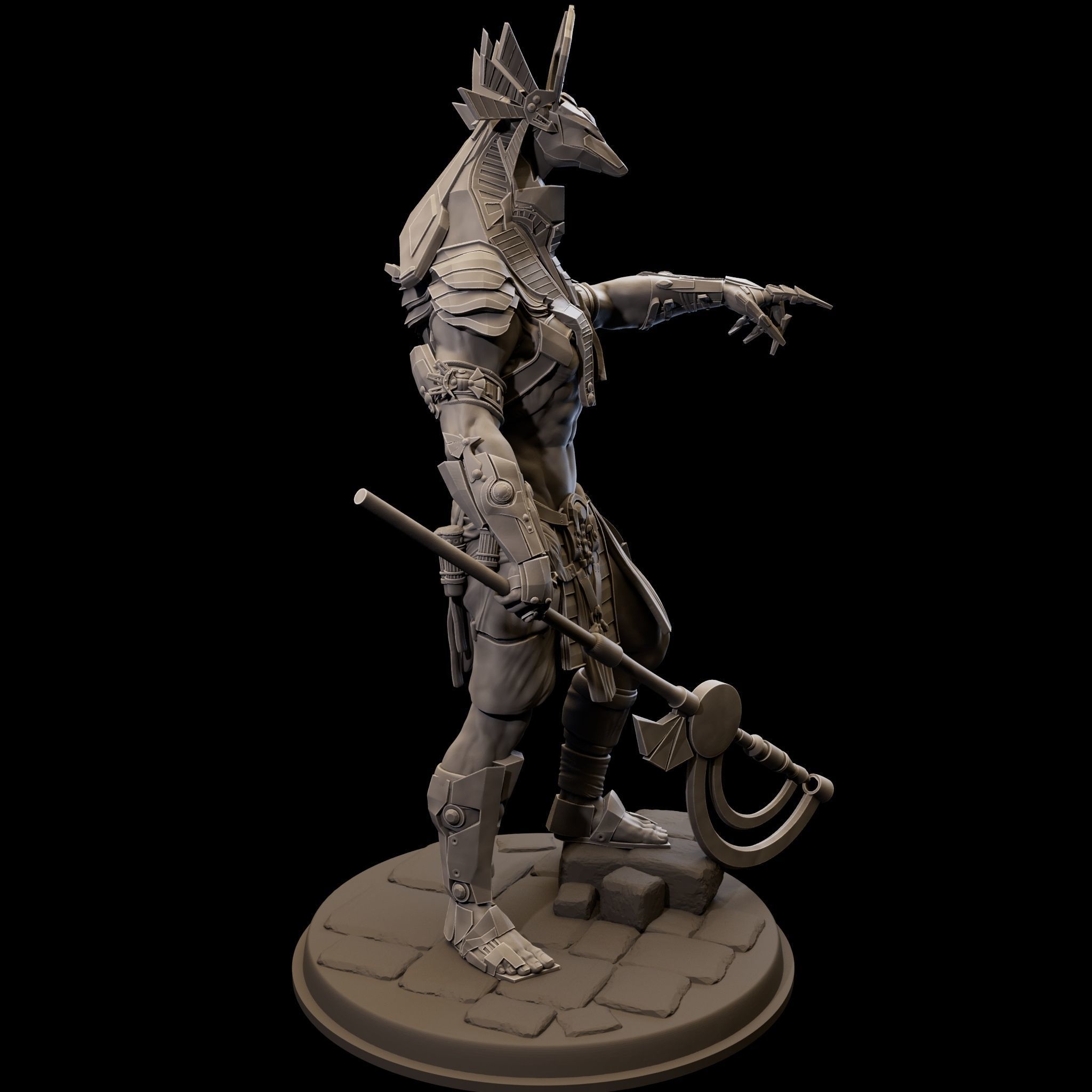 Anubis Warrior 3d print 3D model 3D printable | CGTrader