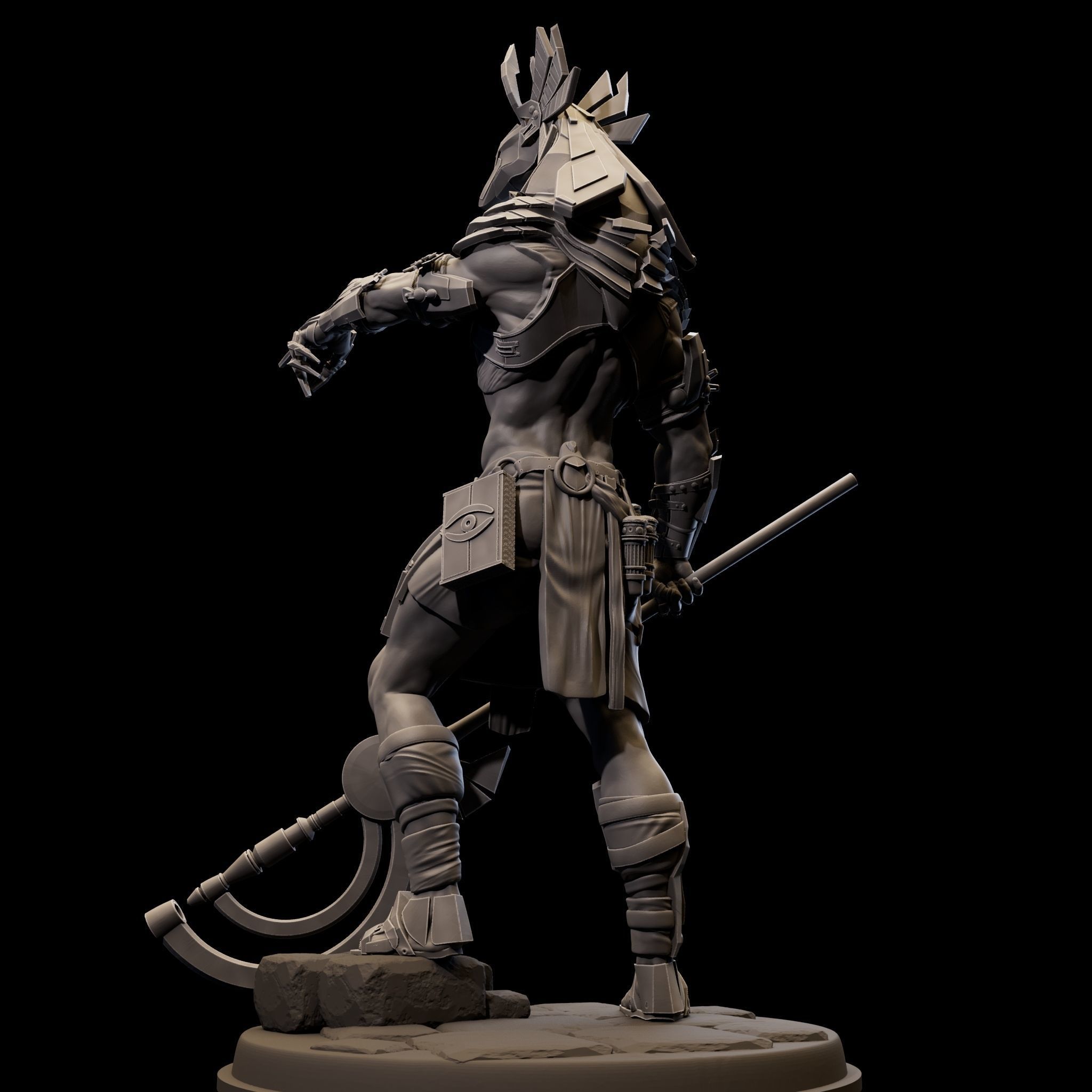 Anubis Warrior 3d print 3D model 3D printable | CGTrader