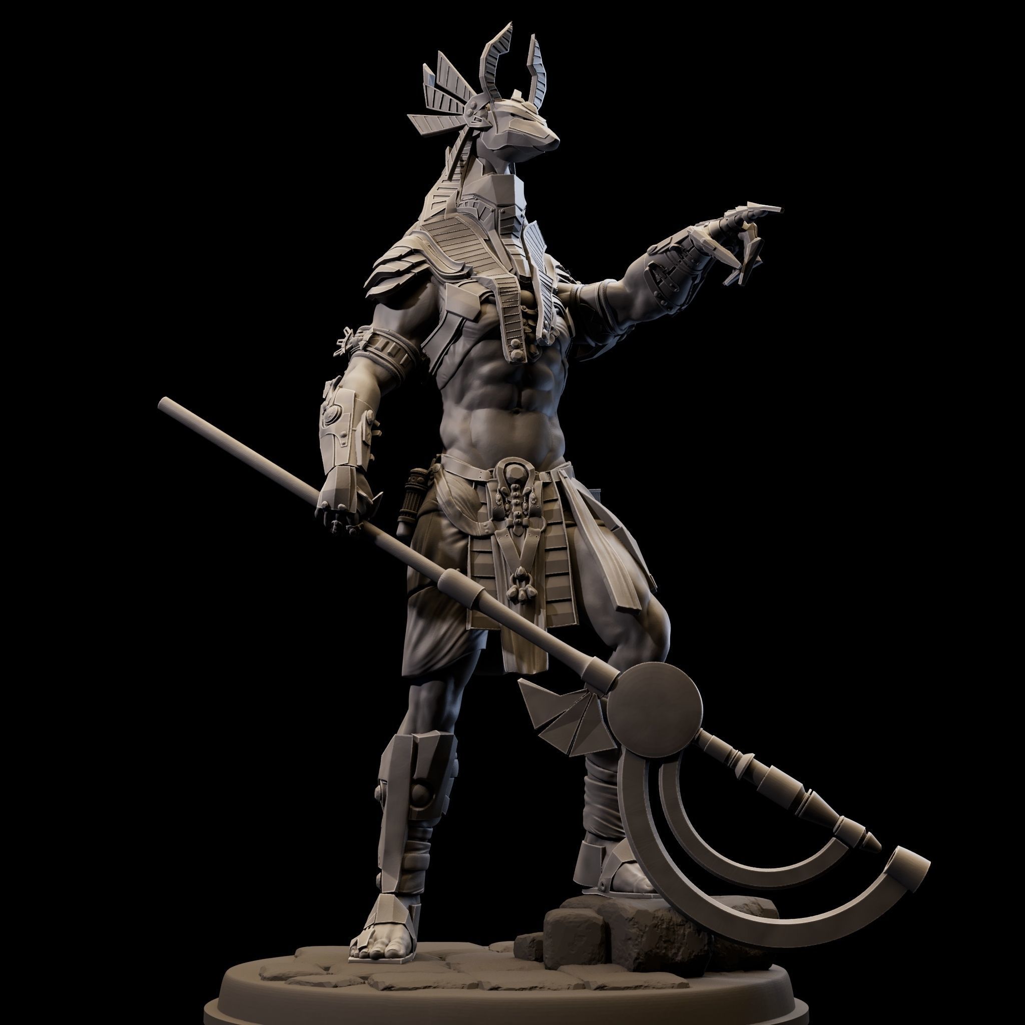 Anubis Warrior 3d print 3D model 3D printable | CGTrader