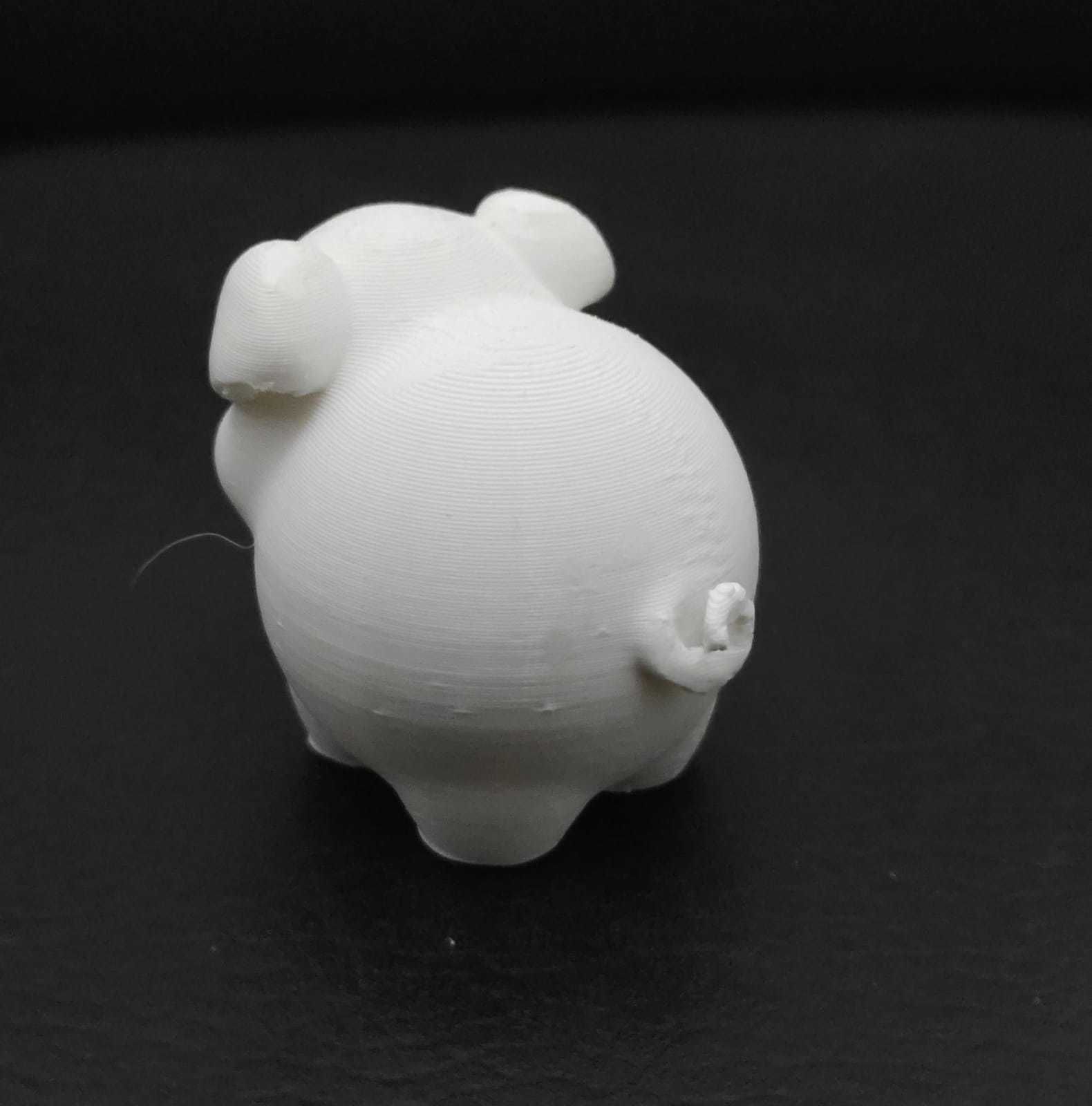 Round Pig 3D model 3D printable | CGTrader
