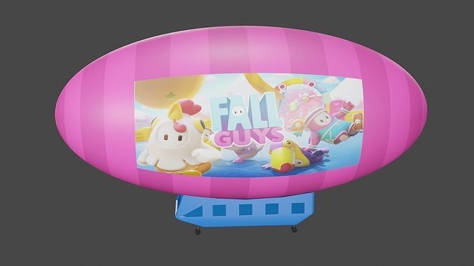 Fall Guys Blimp free 3D model | CGTrader