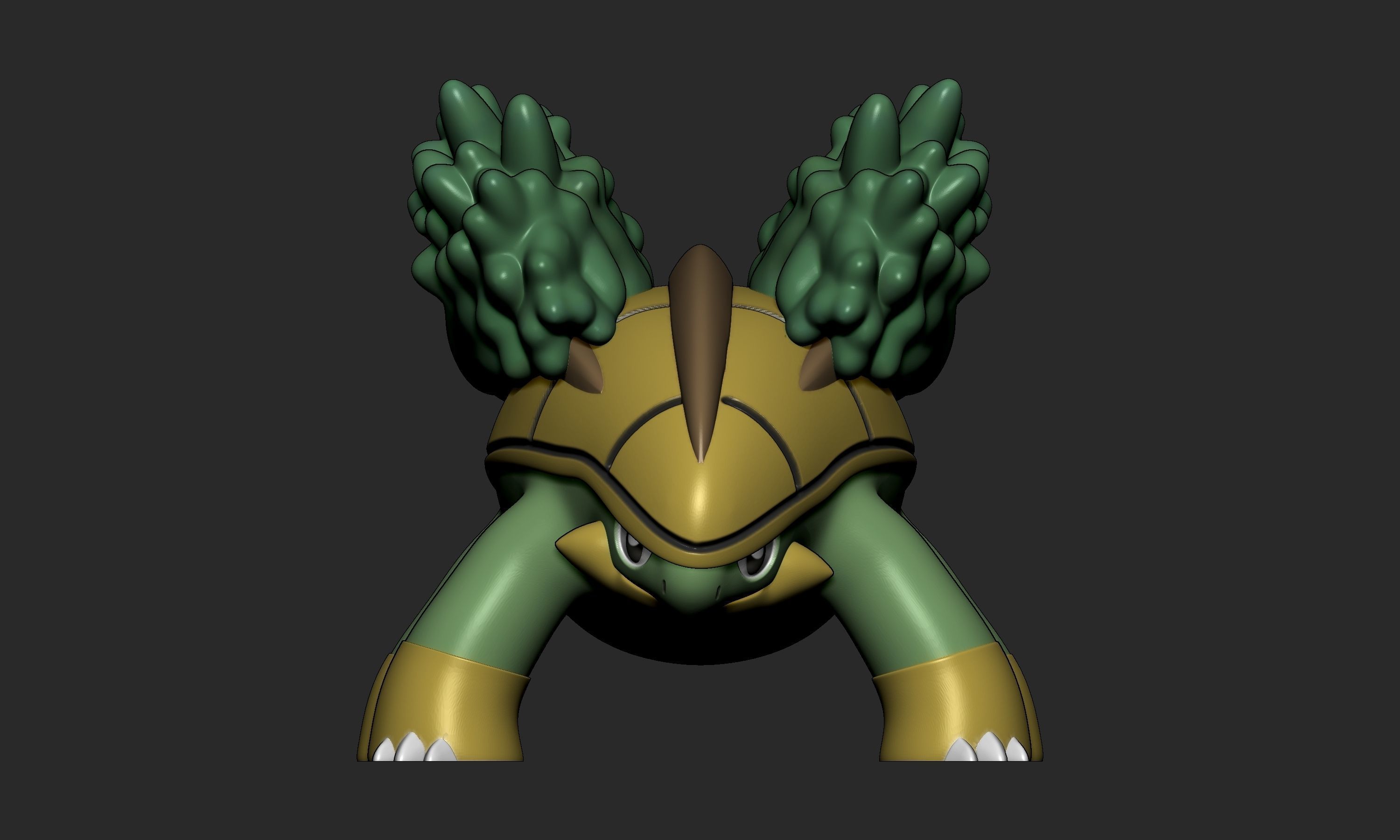 Pokemon - Grotle with 2 poses 3D model 3D printable | CGTrader
