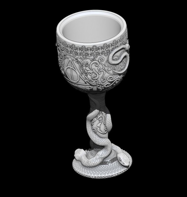 Snake Cup Chalice Potter Nagini 3D model 3D printable | CGTrader