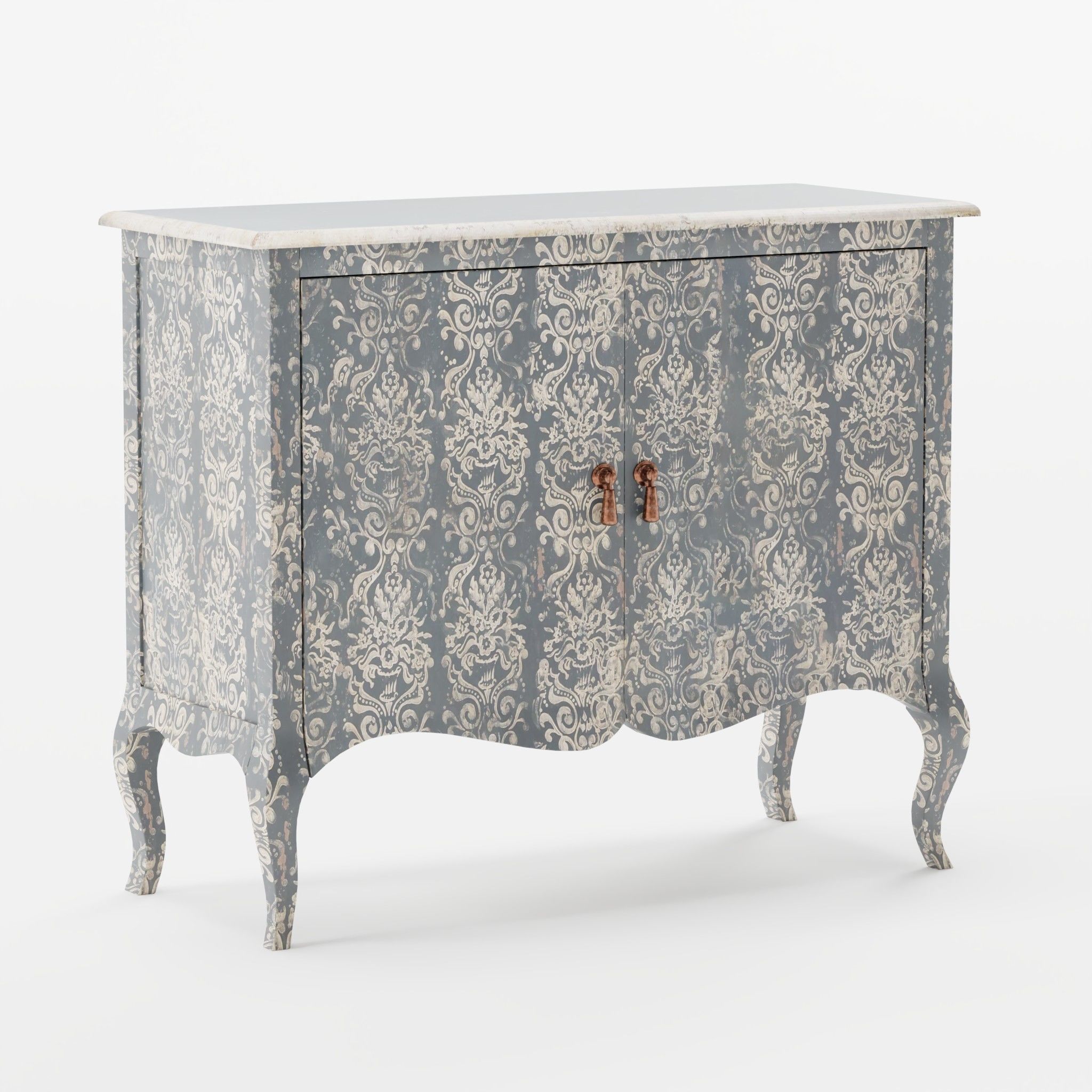 Amalfi Curved Cabinet from ARHAUS 3D model | CGTrader