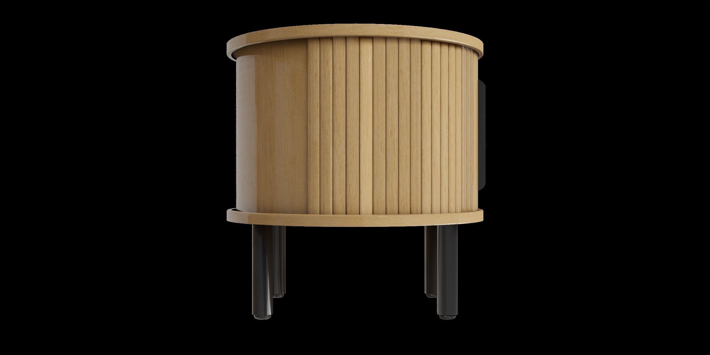Slatted Oak Bedside Table 3D model | CGTrader