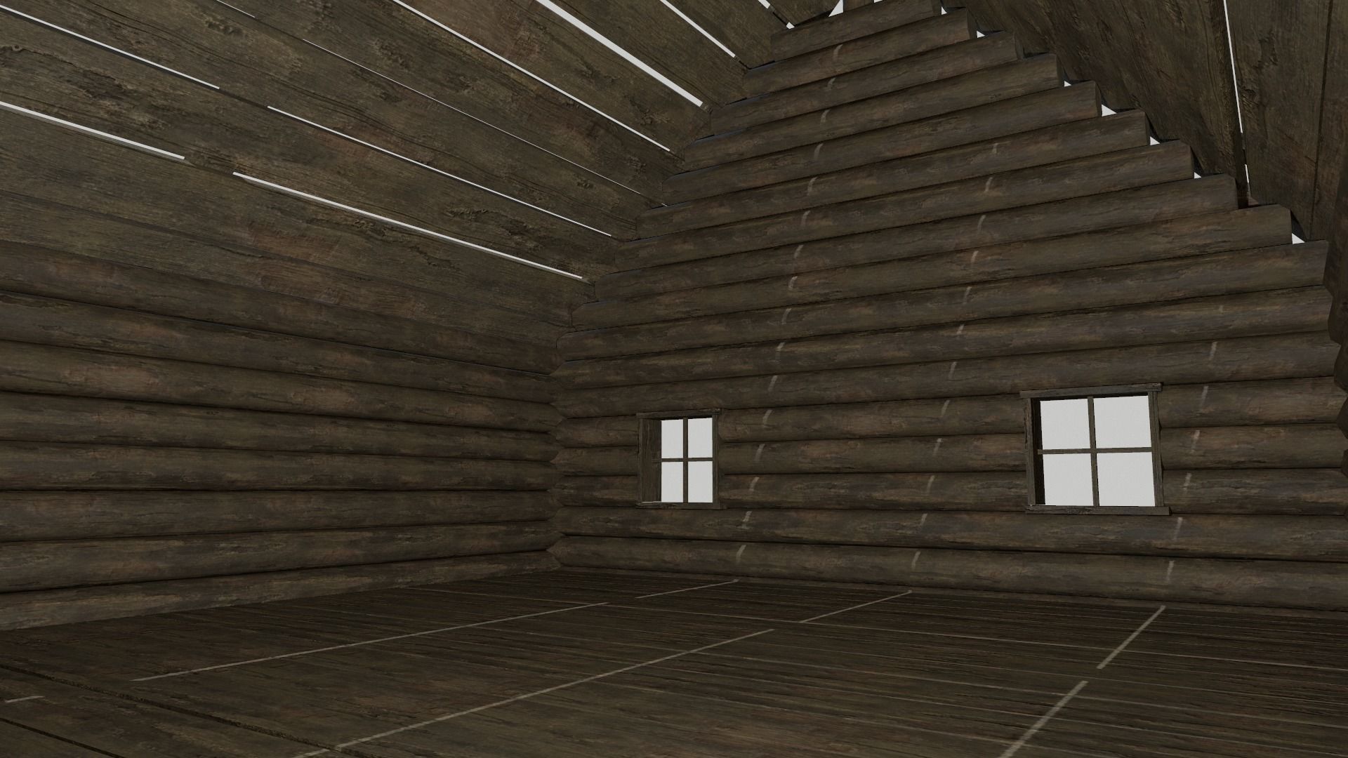 Log Cottage free VR / AR / low-poly 3D model | CGTrader