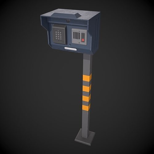 3D model Standing Home Intercom VR / AR / low-poly | CGTrader