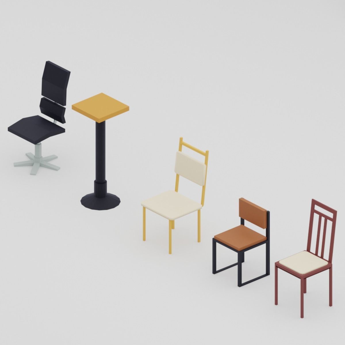 3D model Chairs Pack - 100 models VR / AR / low-poly | CGTrader
