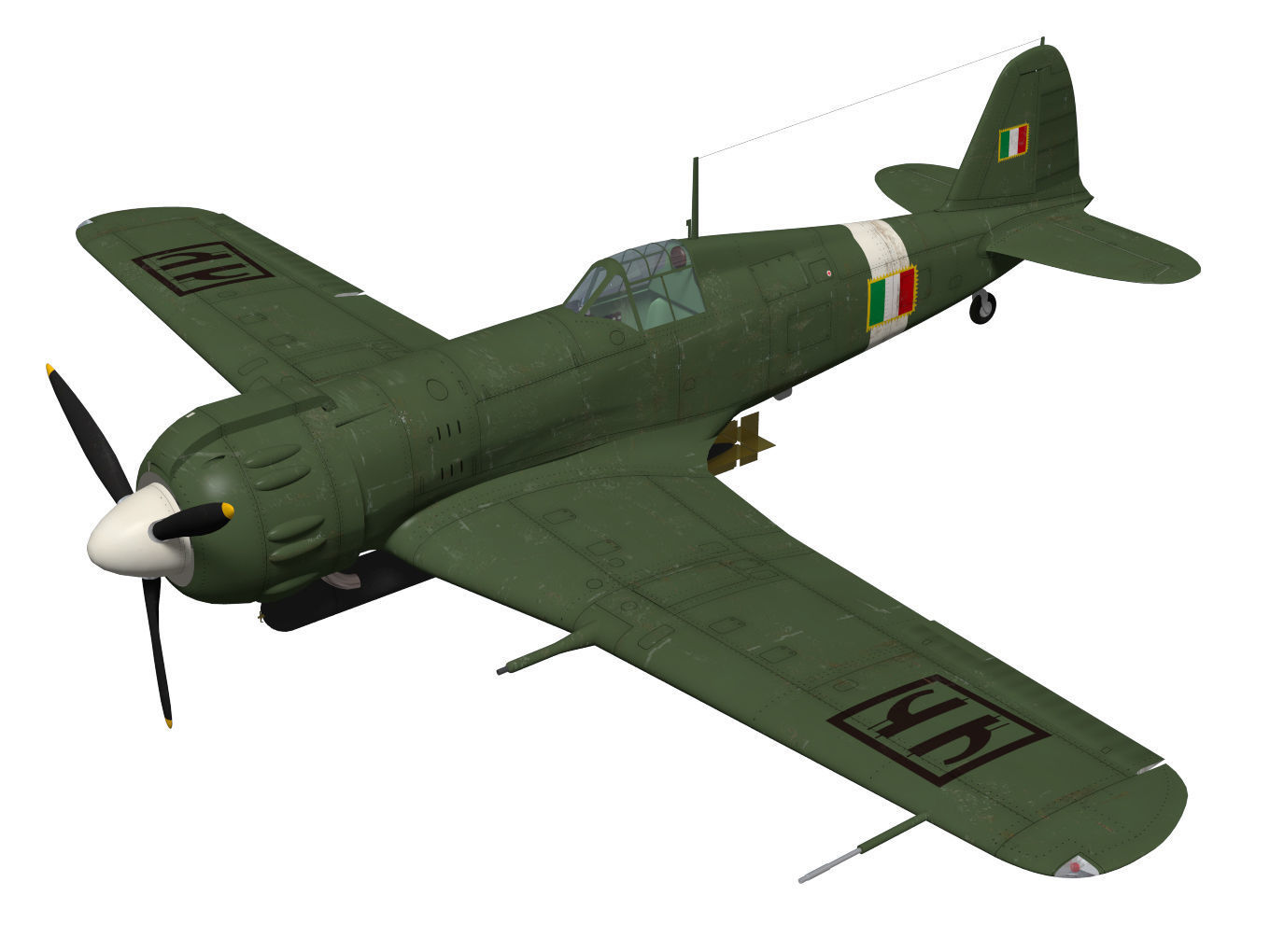 Fiat G57 3D model | CGTrader