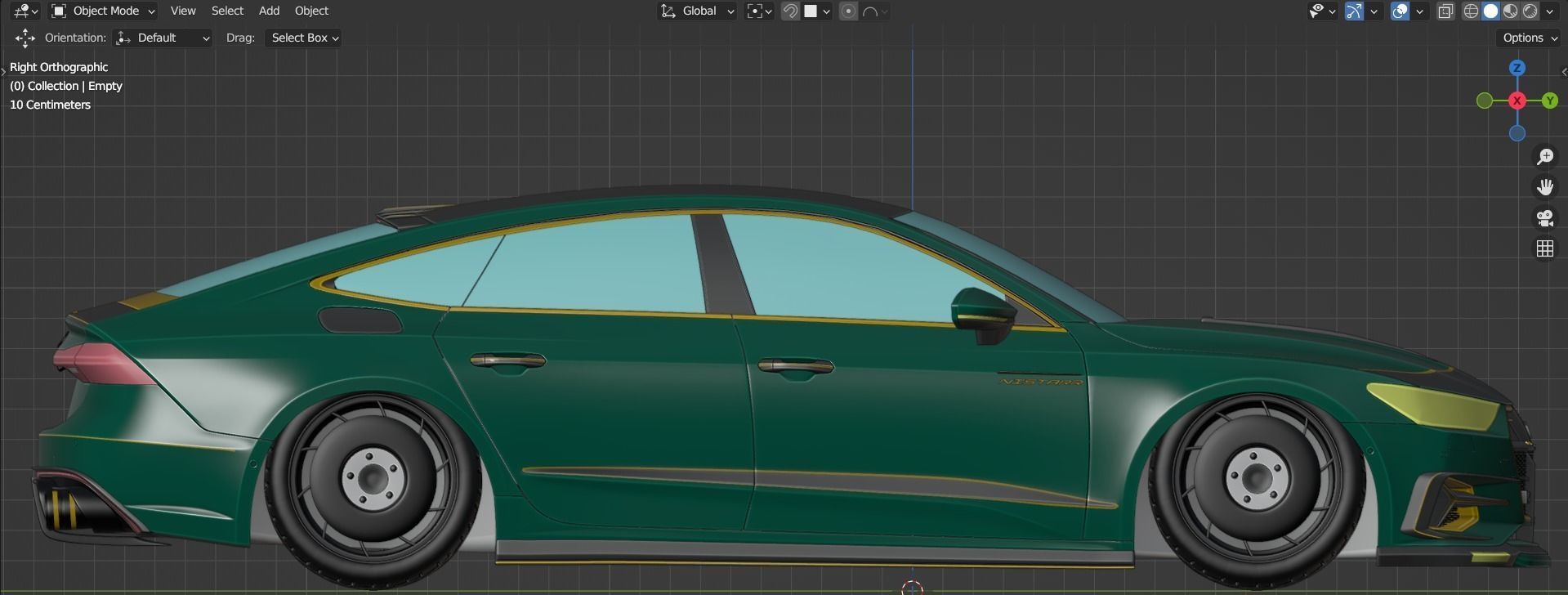 Audi A7 custom body kit 3D model | CGTrader