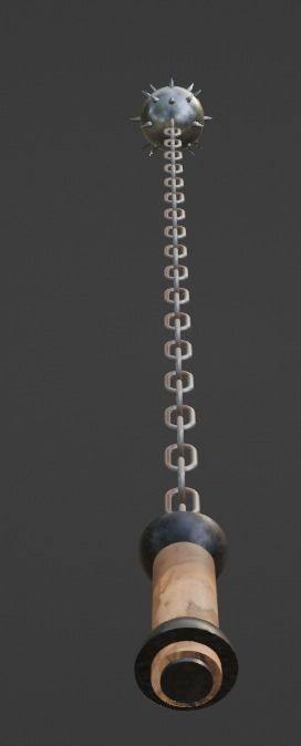 3D model Flail Medieval Weapon 3d Model VR / AR / low-poly | CGTrader