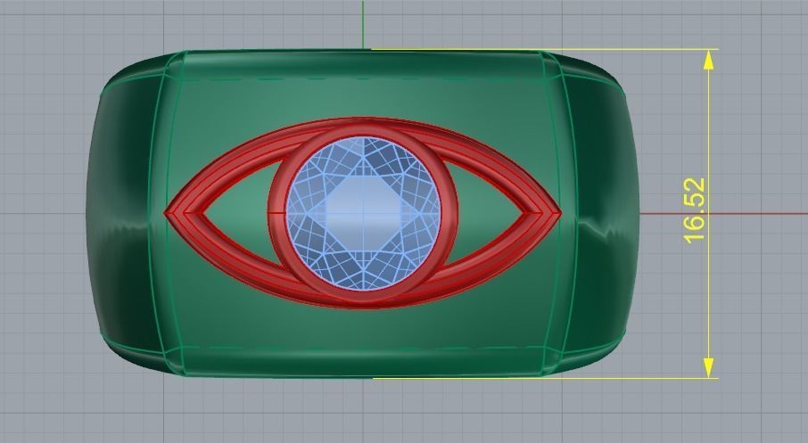 Eye ring Model 4031 3D model 3D printable | CGTrader