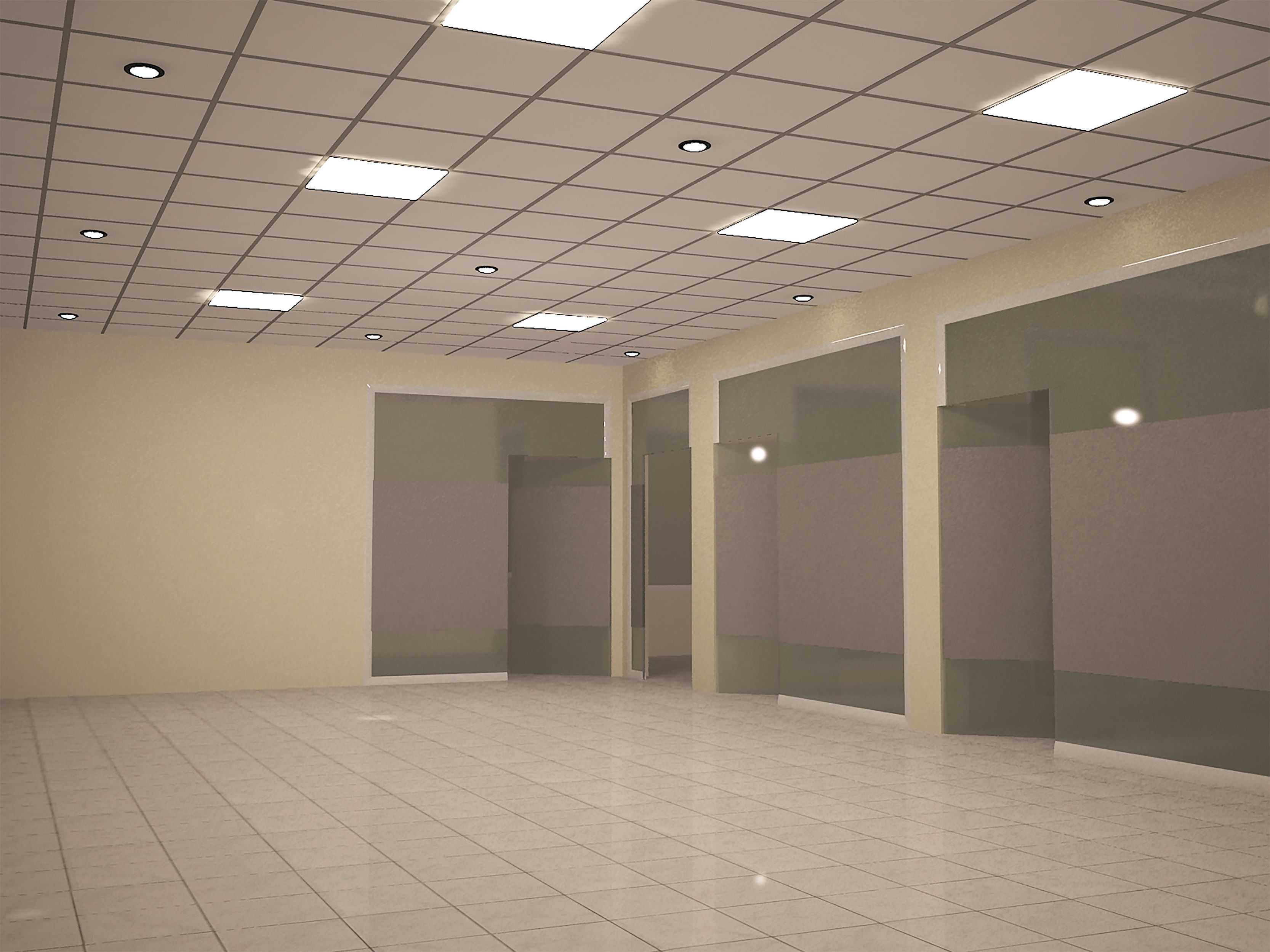 3D model Hall 3d Model Interior 151 VR / AR / low-poly | CGTrader