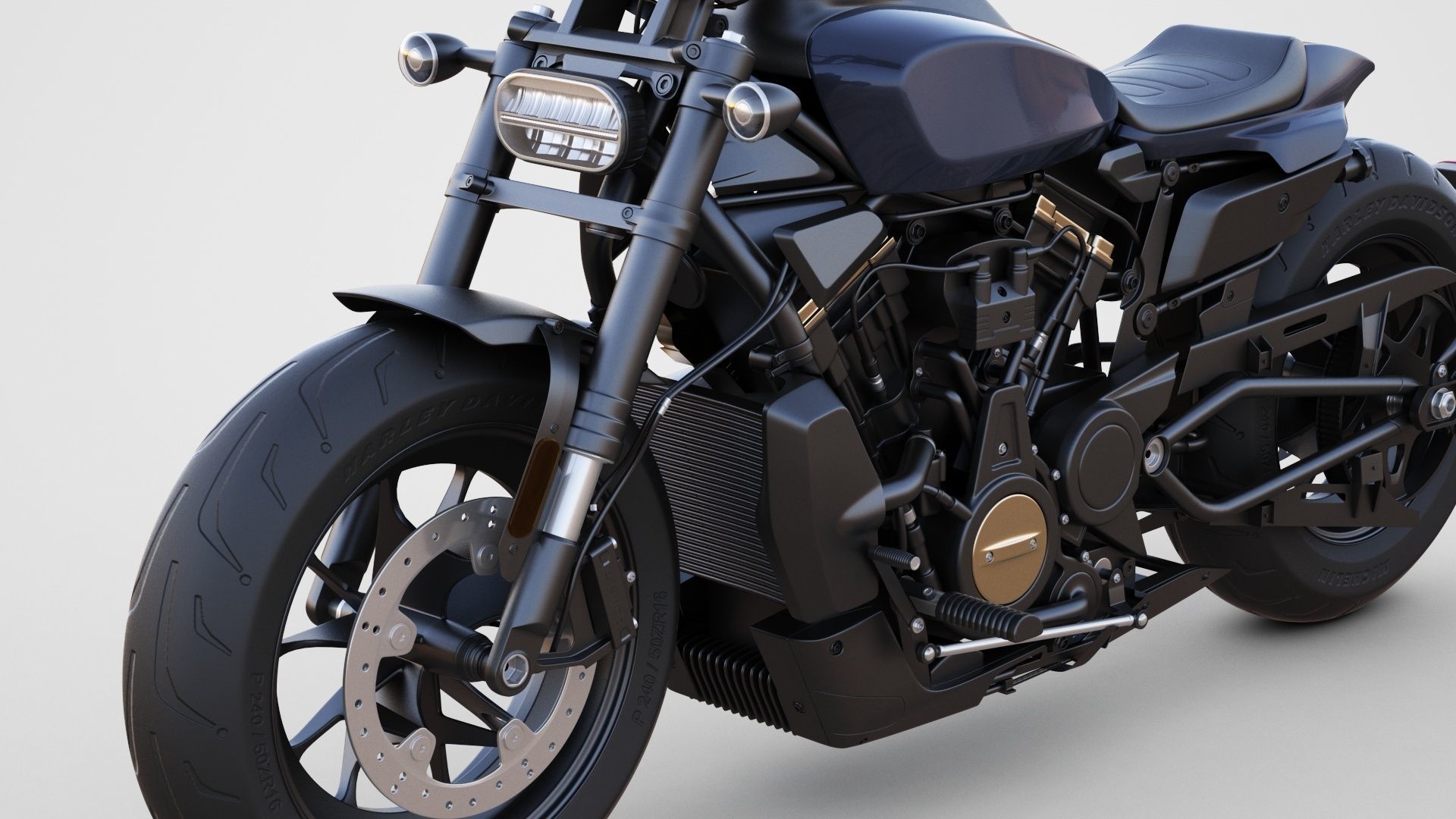 Generic American motorcycle 3D model | CGTrader