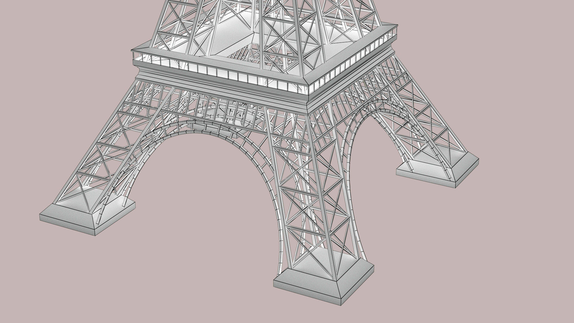 Eiffel Tower day and night 3D model | CGTrader