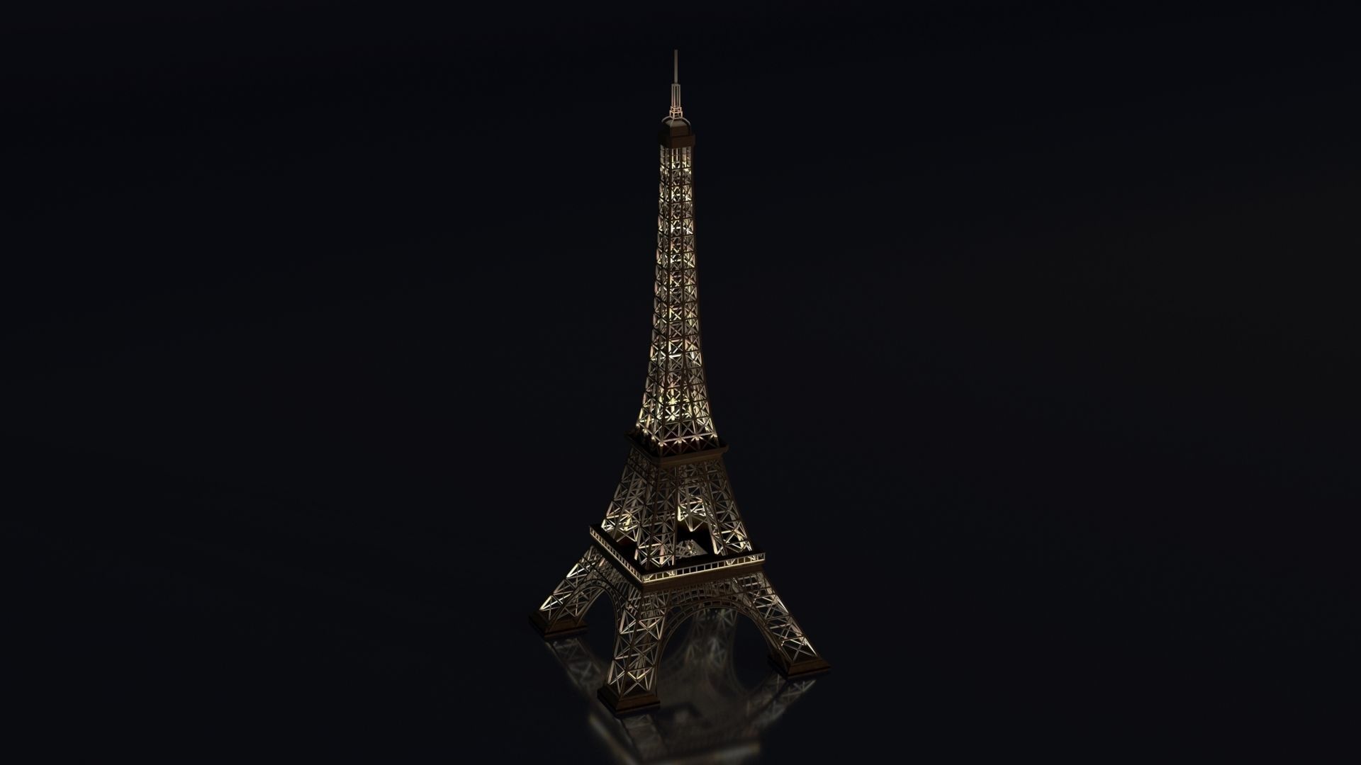 Eiffel Tower day and night 3D model | CGTrader