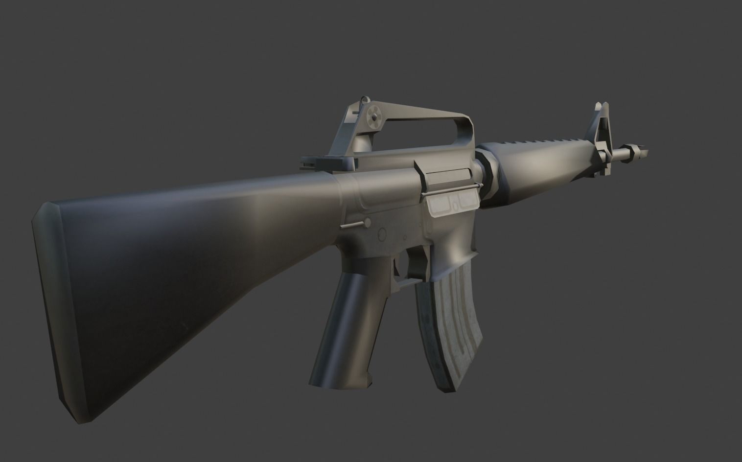 3D model weapon m16a1 VR / AR / low-poly | CGTrader