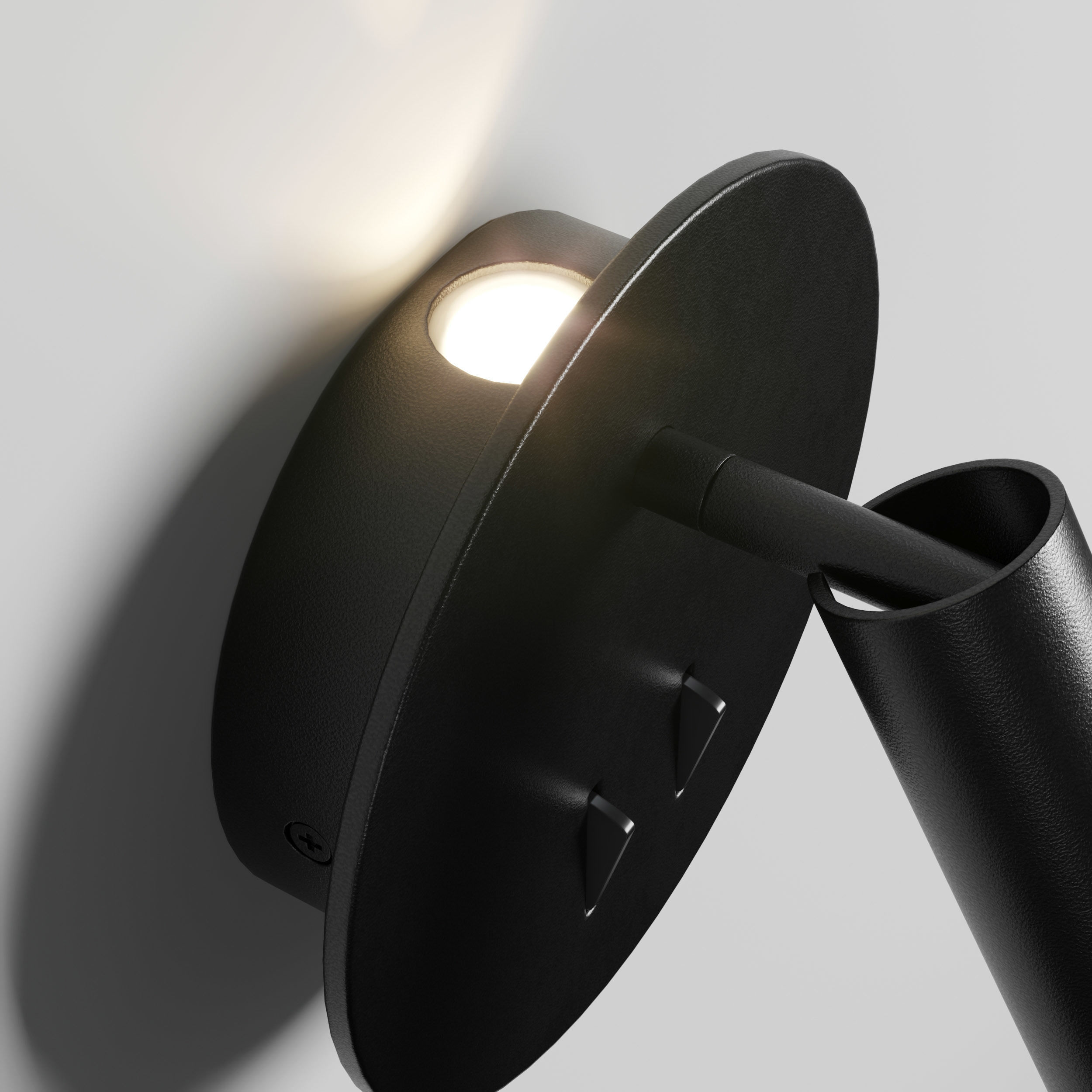 3D model Lucande Magya LED wall light white 2-bulb VR / AR / low-poly ...