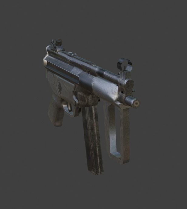 3D model weapon mp5 gun VR / AR / low-poly | CGTrader