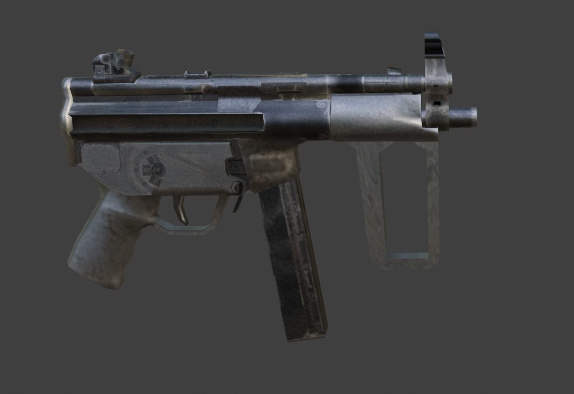 3D model weapon mp5 gun VR / AR / low-poly | CGTrader