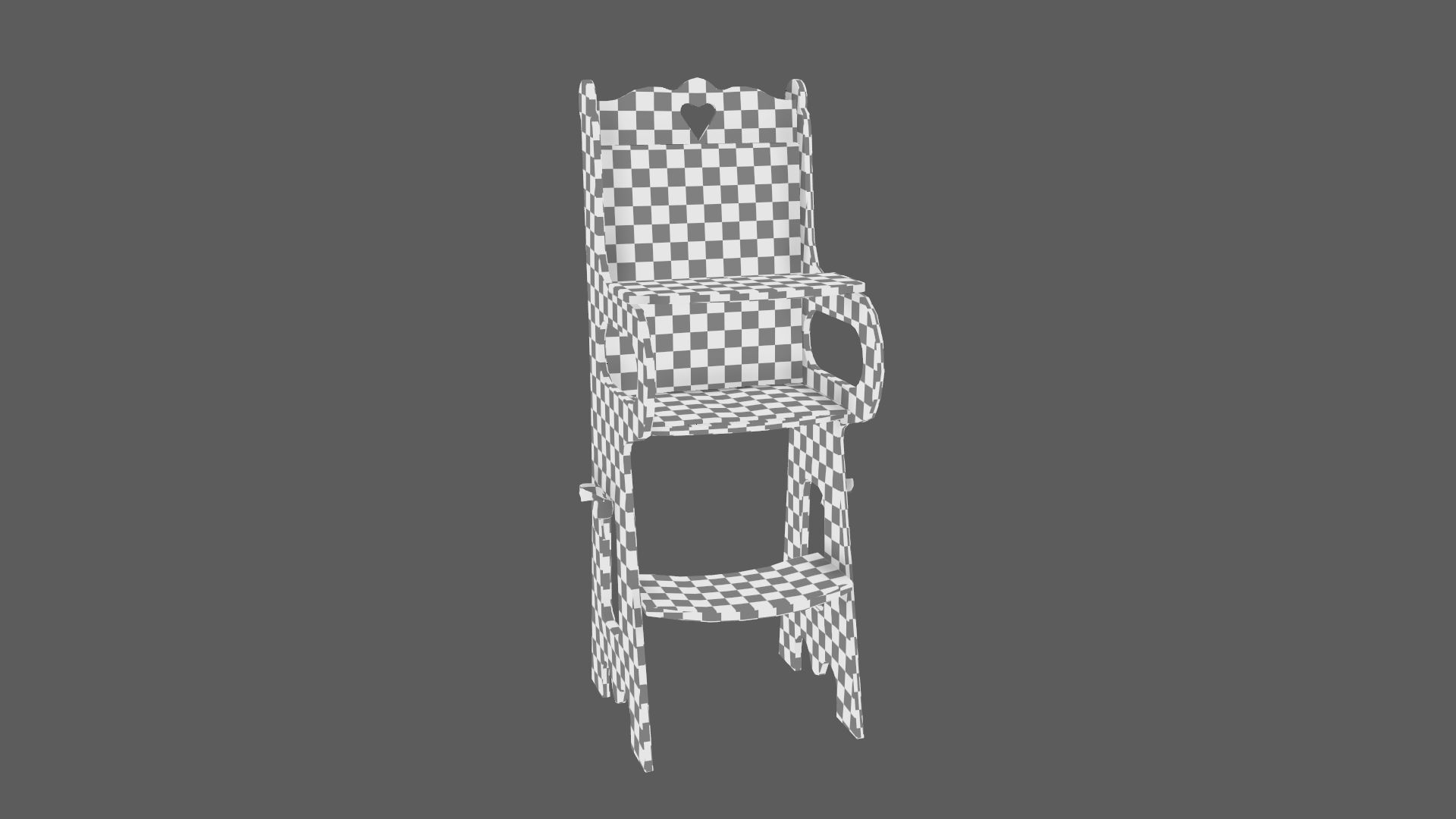 Baby Chair Baby Food Chair Green 3D model | CGTrader