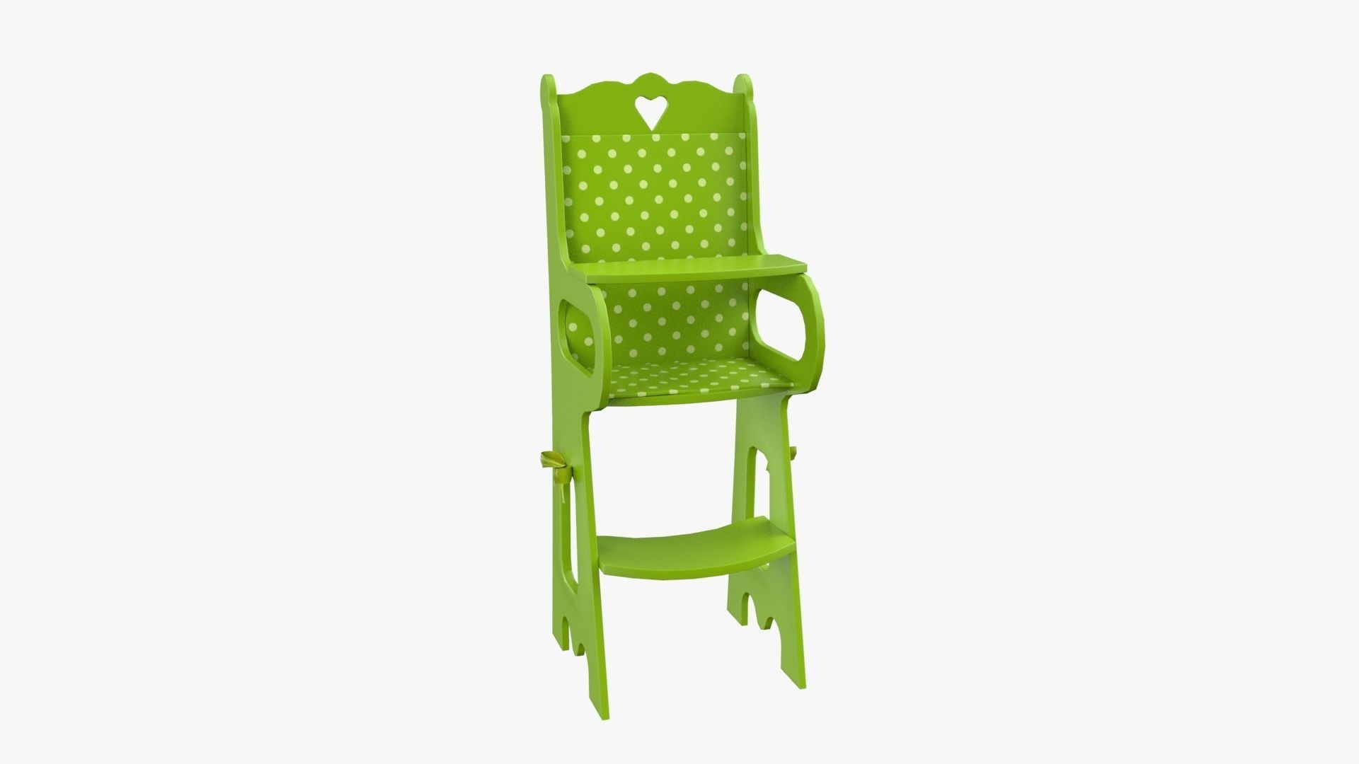 Baby Chair Baby Food Chair Green 3D model | CGTrader