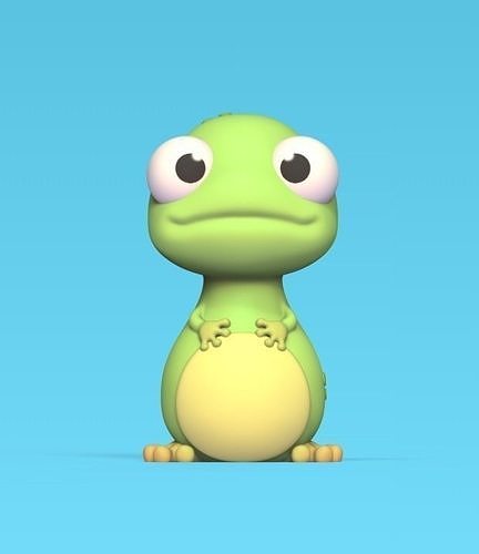 Stylized Cartoon Frog 3D model 3D printable | CGTrader