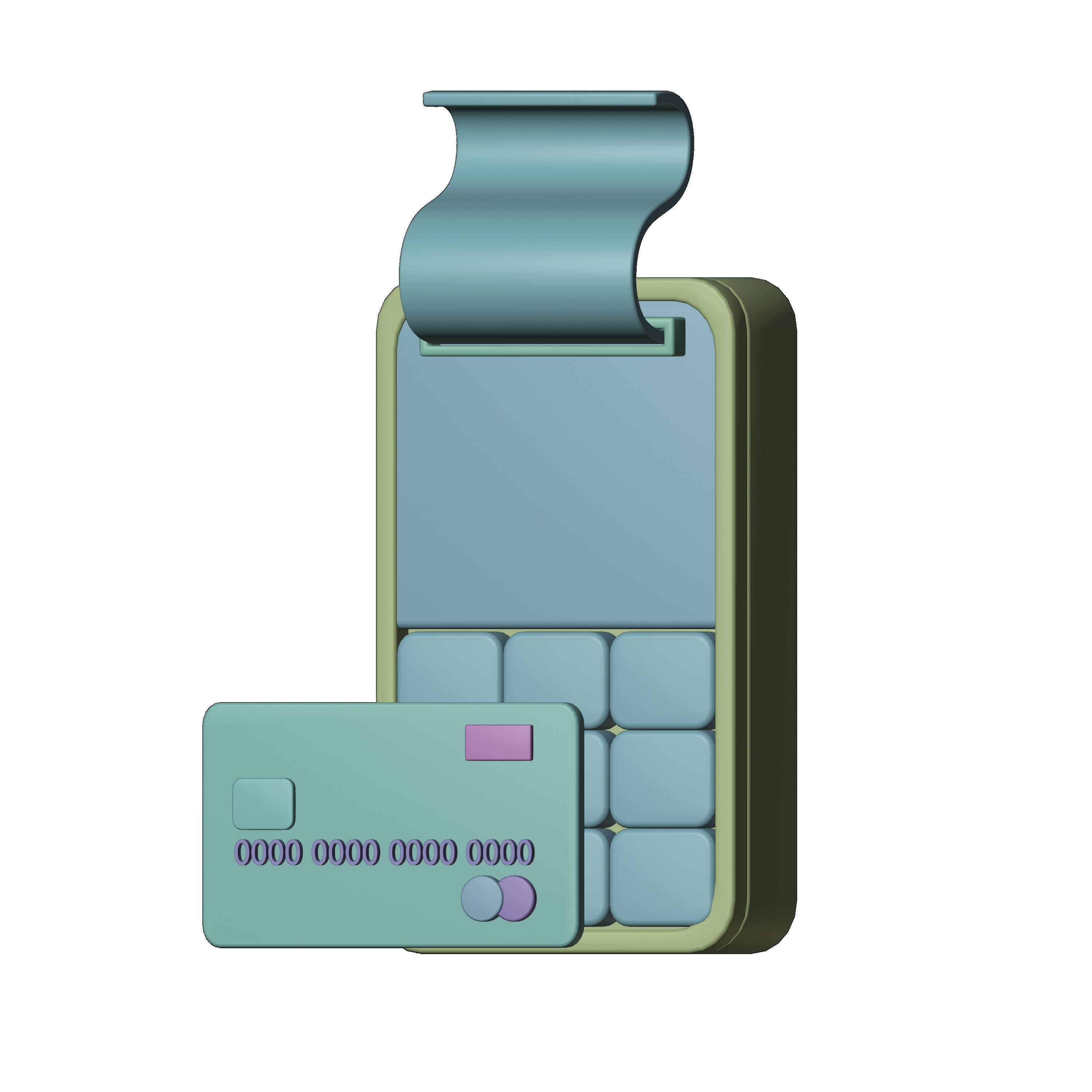 payment machine modeling 3D model | CGTrader