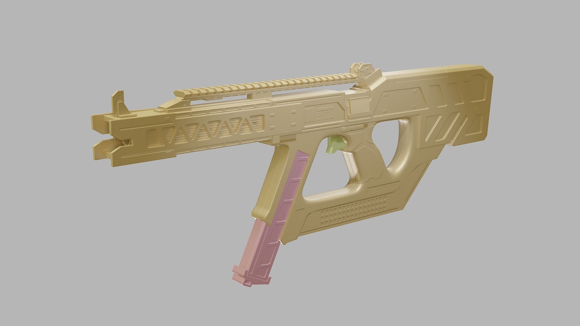 3D model R621 Railgun VR / AR / low-poly | CGTrader