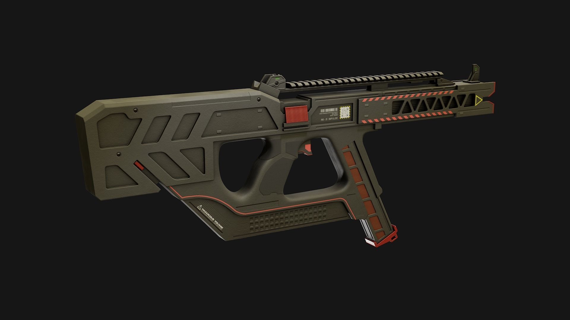 3D model R621 Railgun VR / AR / low-poly | CGTrader