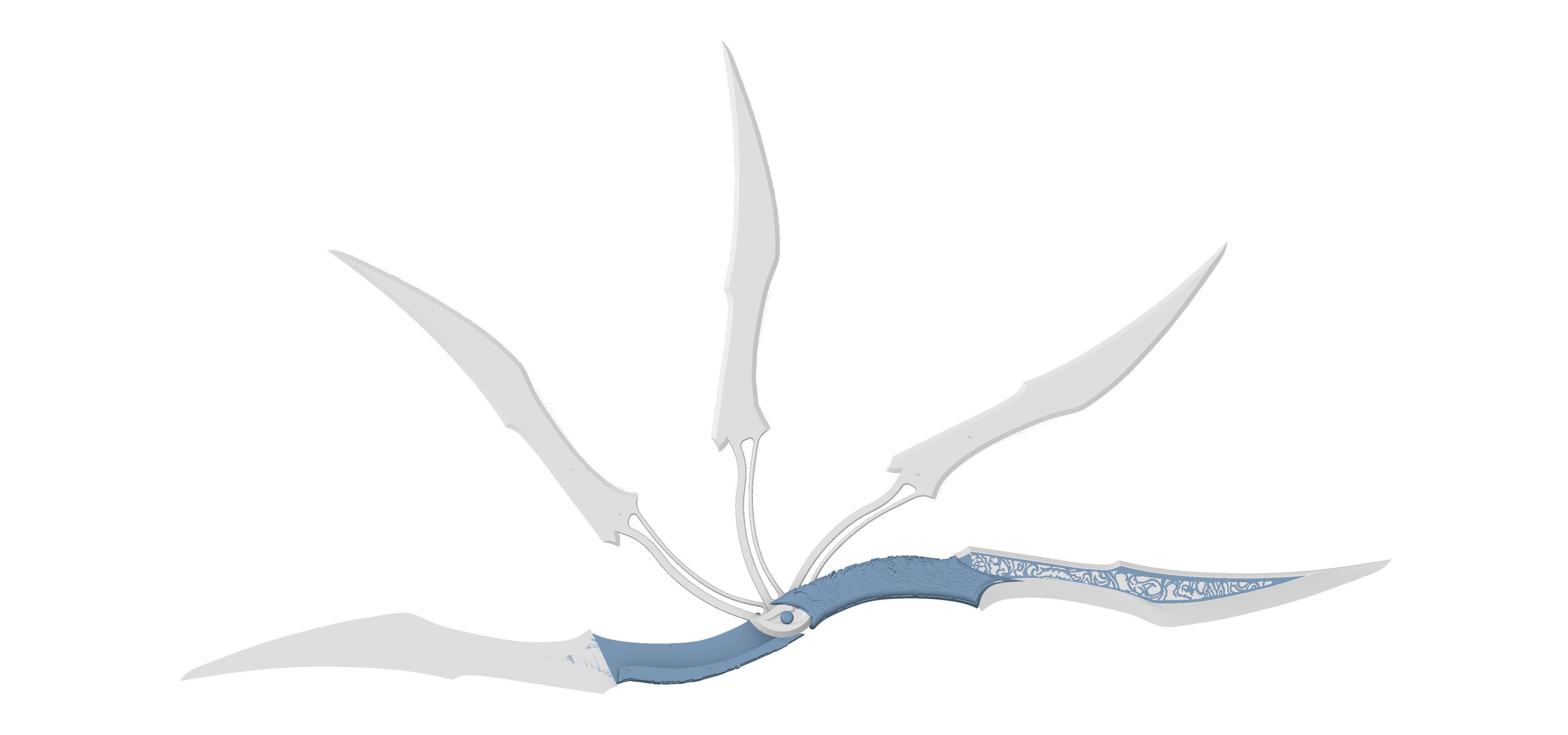 PRINCESS KITANA FAN BLADE MORTAL KOMBAT 1 BY CC3D 3D model 3D printable ...