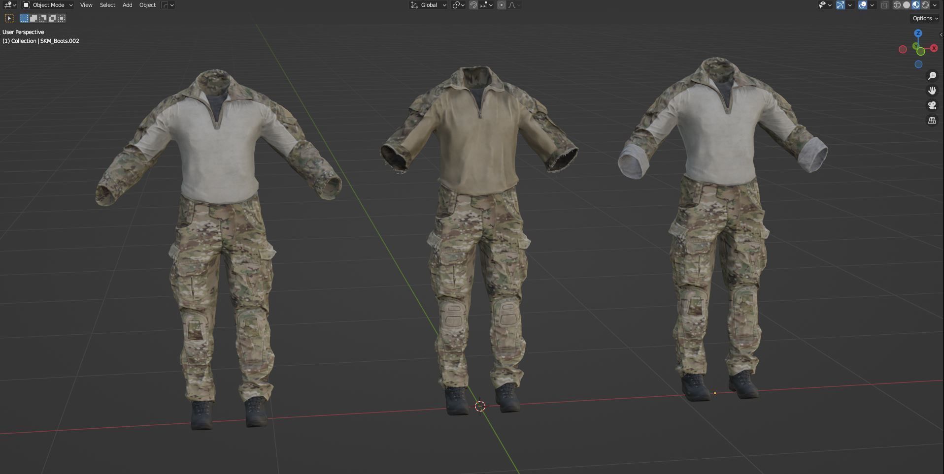 3D model CRYE PRECISION COMBAT UNIFORM VR / AR / low-poly | CGTrader