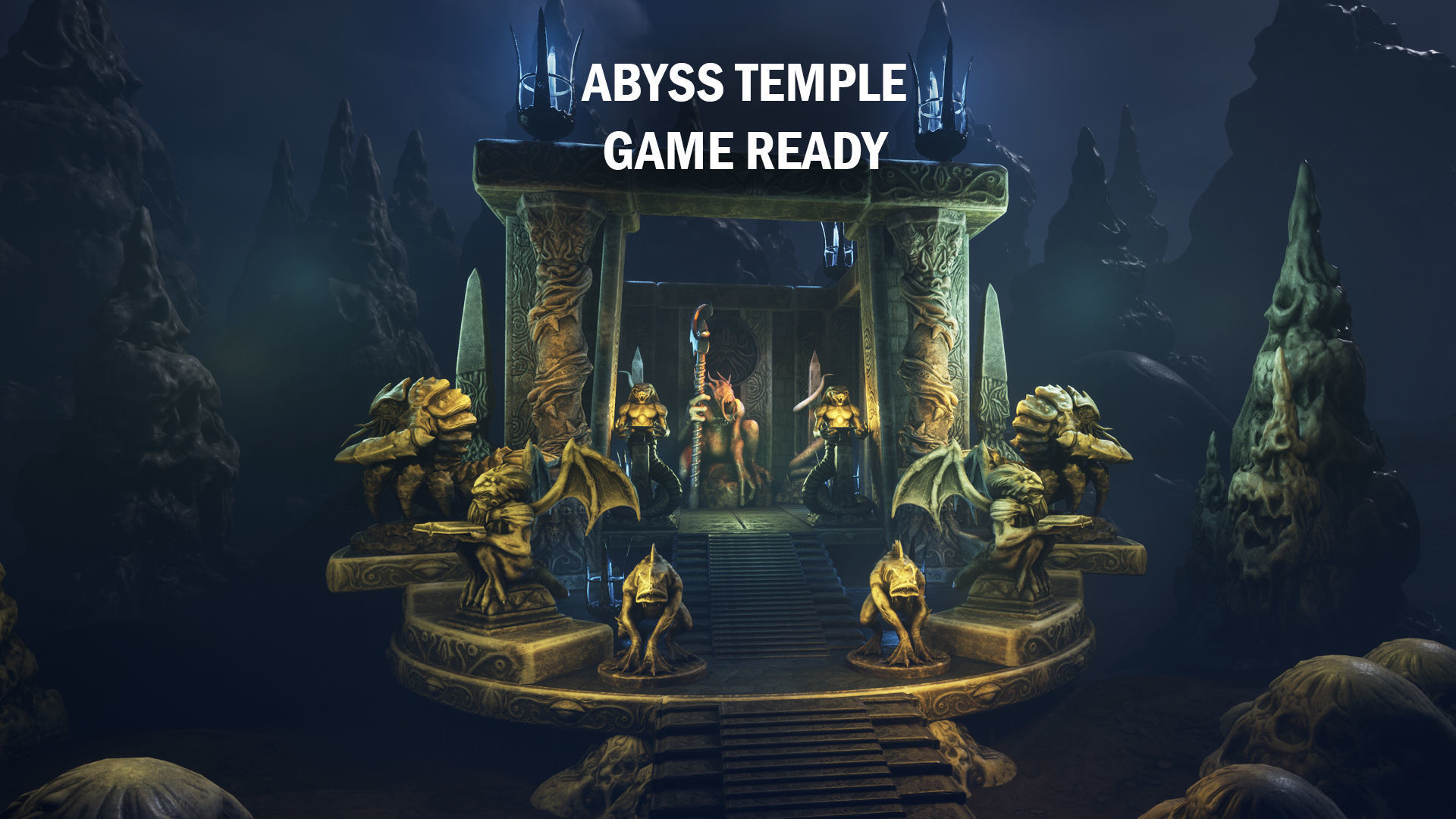 3D model Abyss temple VR / AR / low-poly | CGTrader