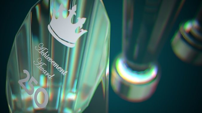 Glass award animation 3D model animated | CGTrader