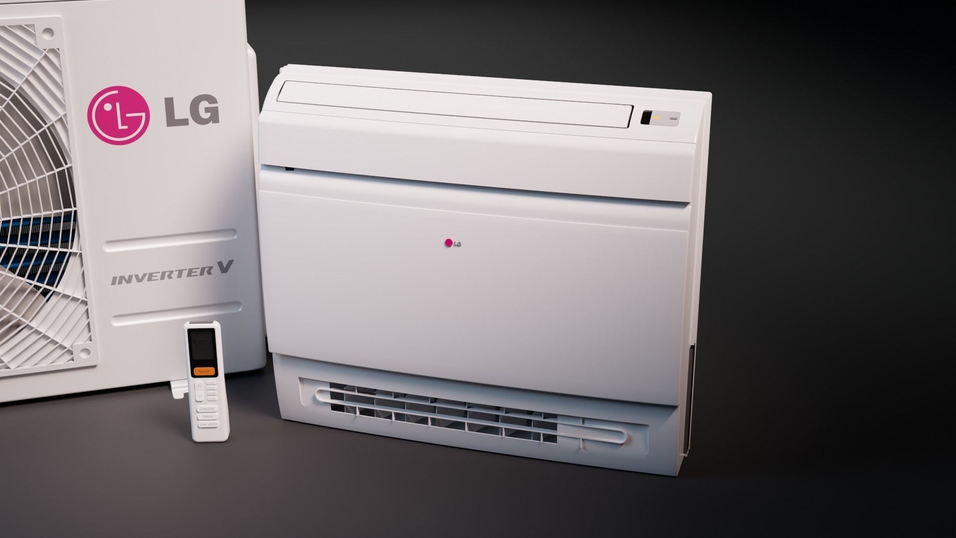 AC LG Air Conditioner - LG Standard-Inverter 3D model | CGTrader