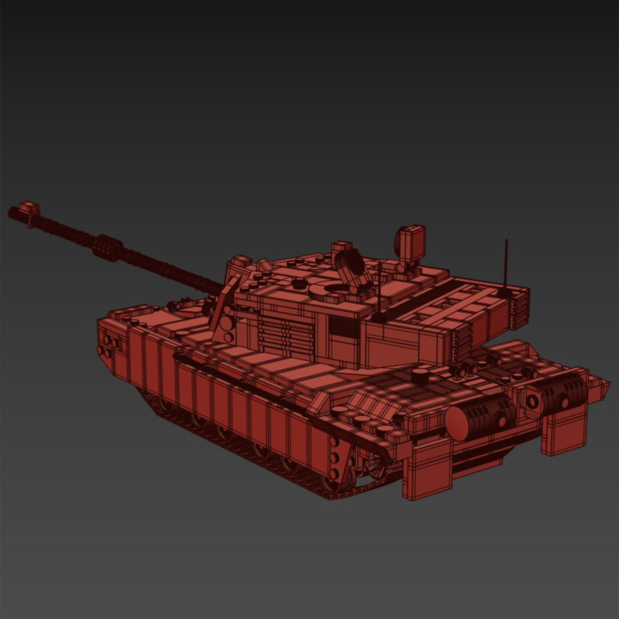 Challenger 2 Lego Tank 3D model | CGTrader