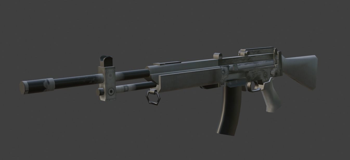 3D model weapon gun stoner VR / AR / low-poly | CGTrader