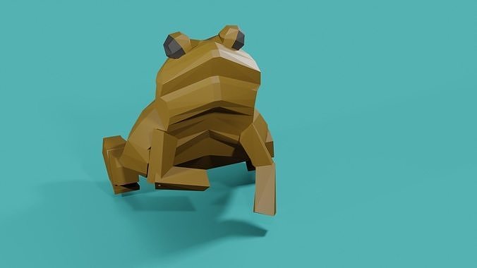 3D model Low Poly Toad VR / AR / low-poly | CGTrader