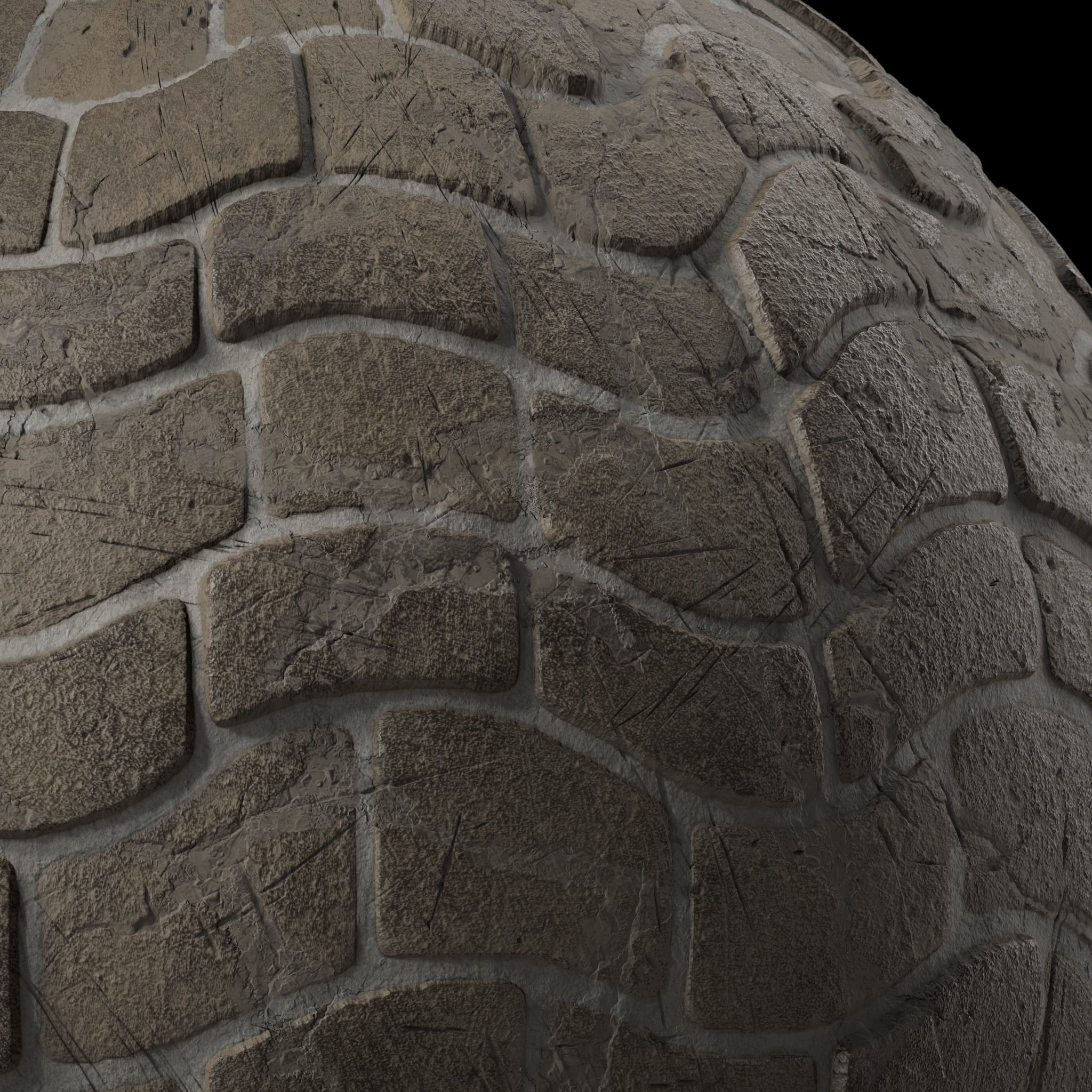 Texture Pavement Materials 49- Stone Paving Sbsar Pbr 4k Seamless VR ...