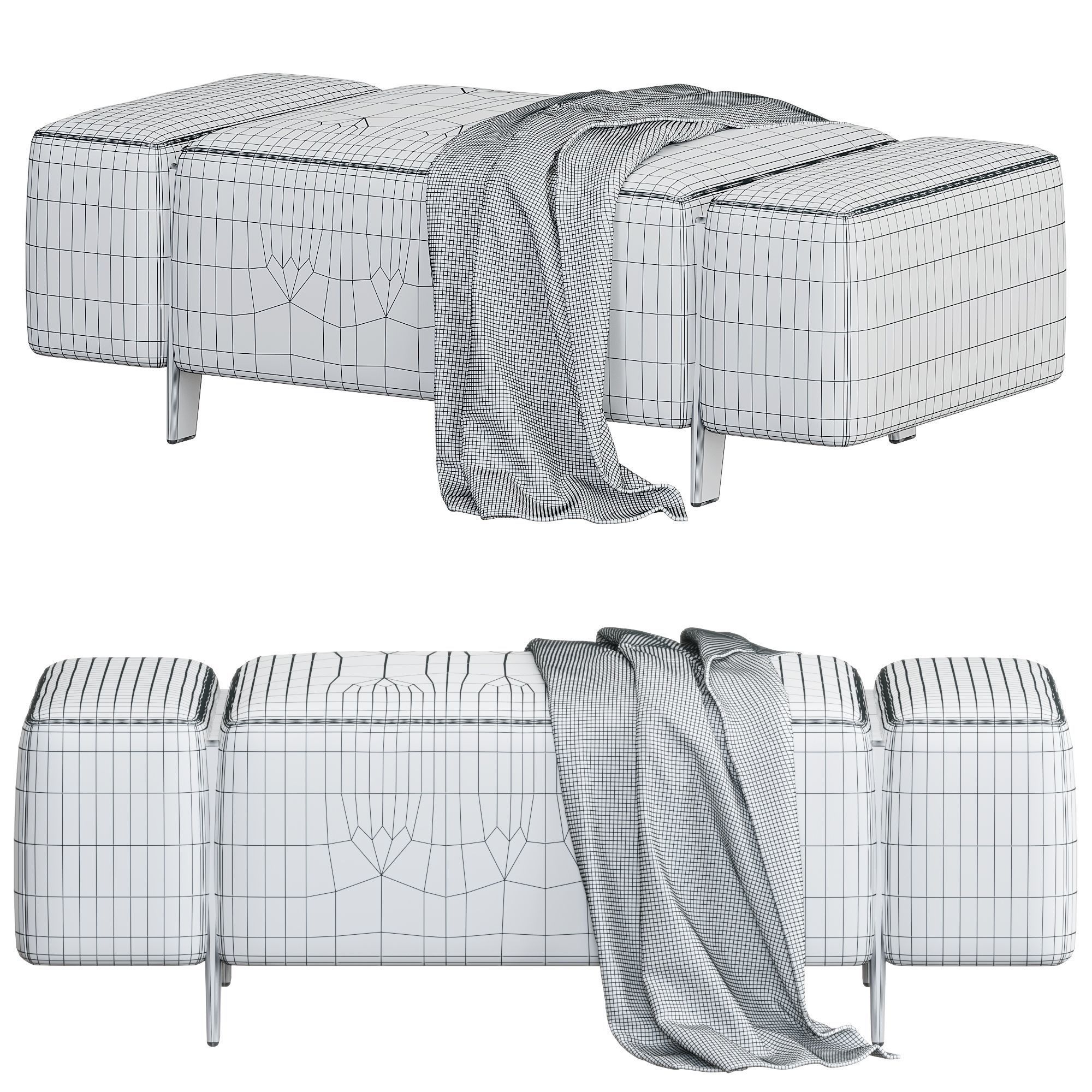 BOX WOOD Bench By Inno design 3D model | CGTrader