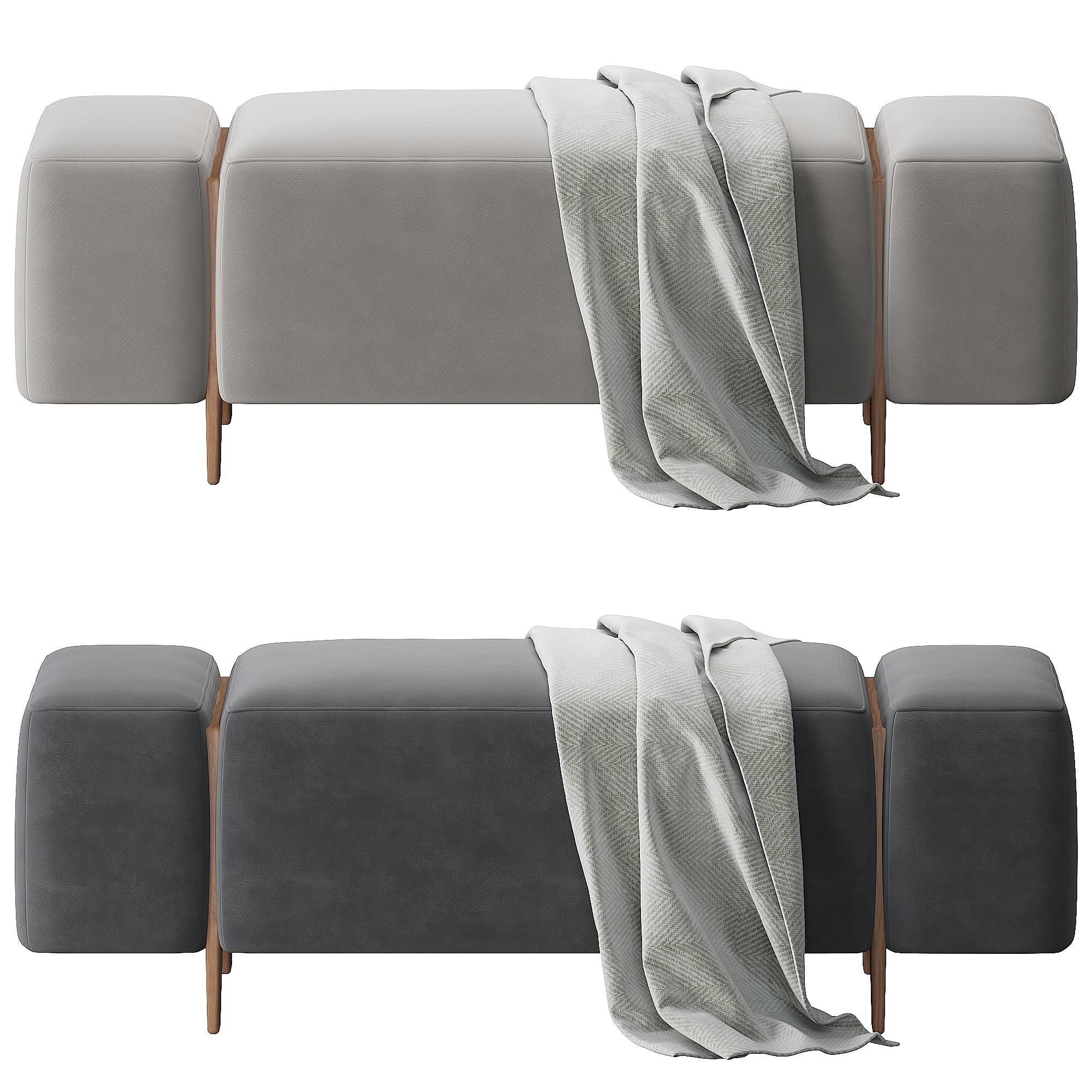 BOX WOOD Bench By Inno design 3D model | CGTrader