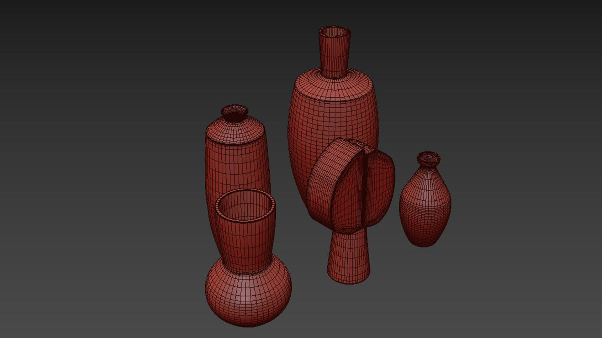Form Studies Ceramic Vases 3D model | CGTrader
