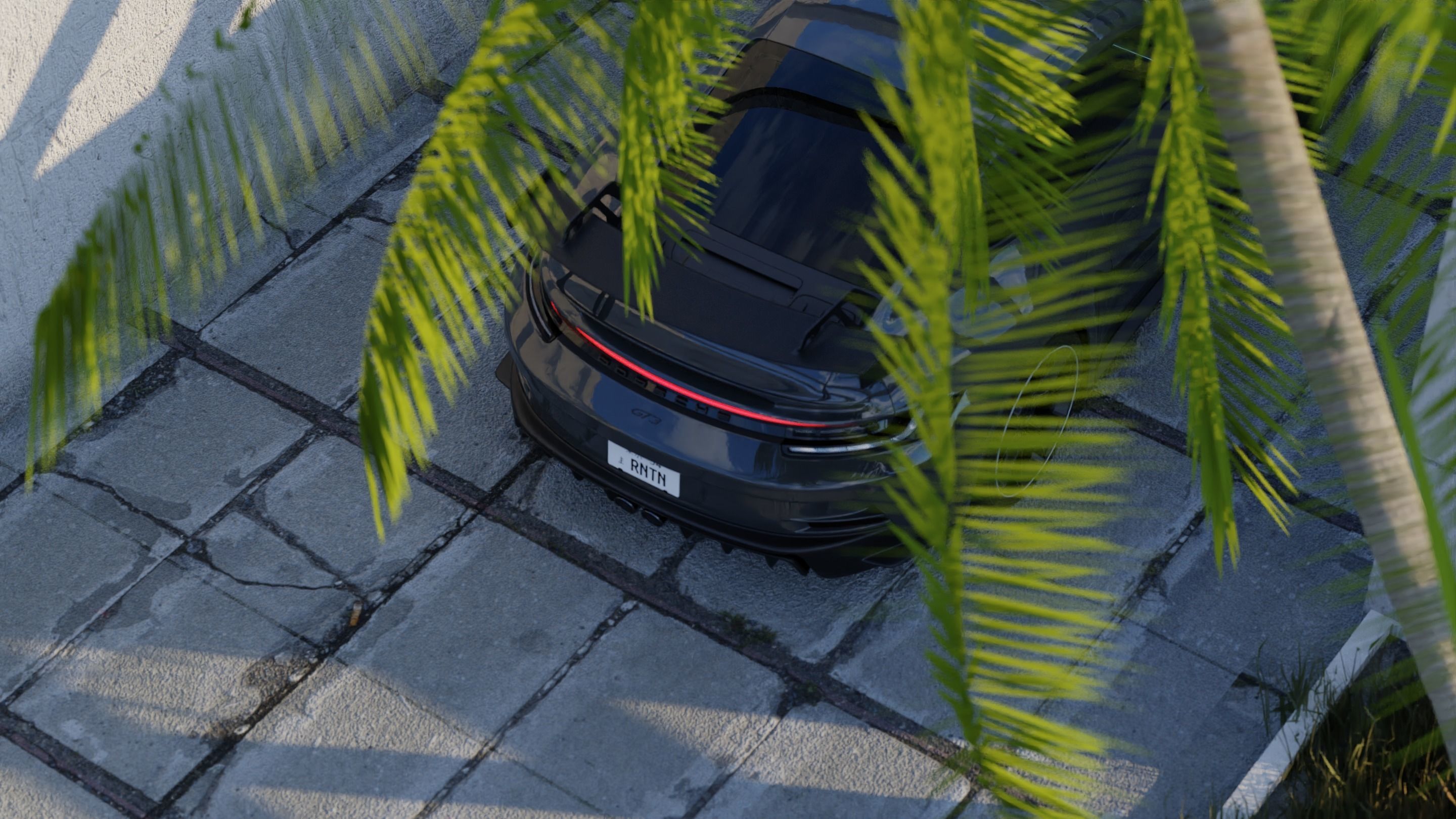 Automotive Render Scene 3D Blender File Textured 3D model | CGTrader