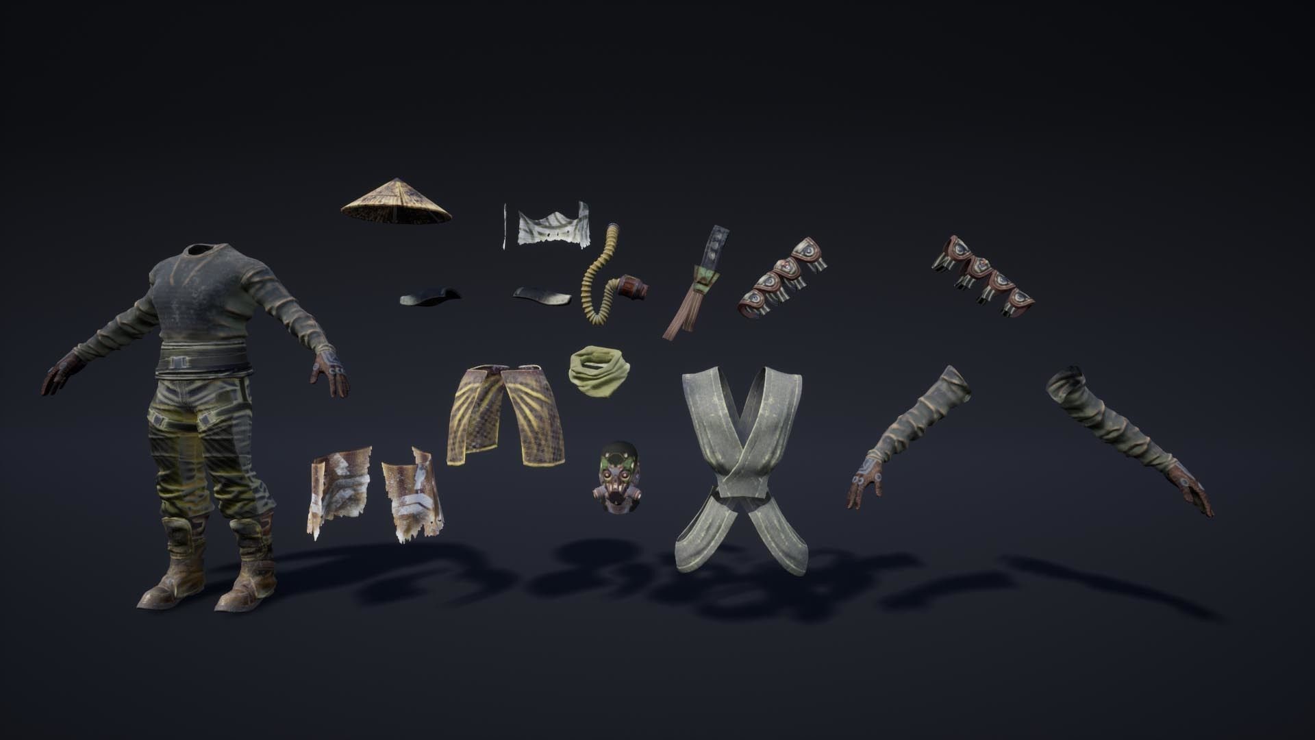 3D model Sci-Fi Mercenaries Pack VR / AR / low-poly | CGTrader