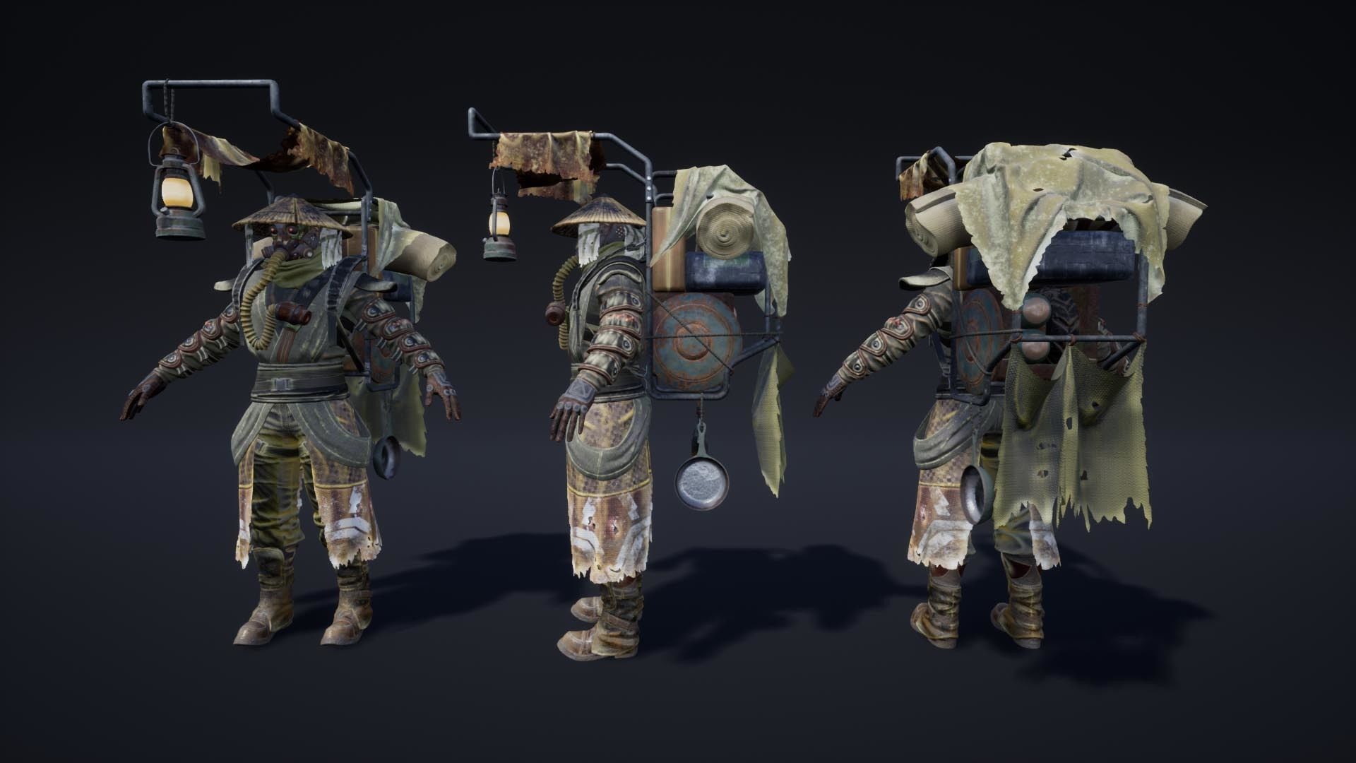 3D model Sci-Fi Mercenaries Pack VR / AR / low-poly | CGTrader