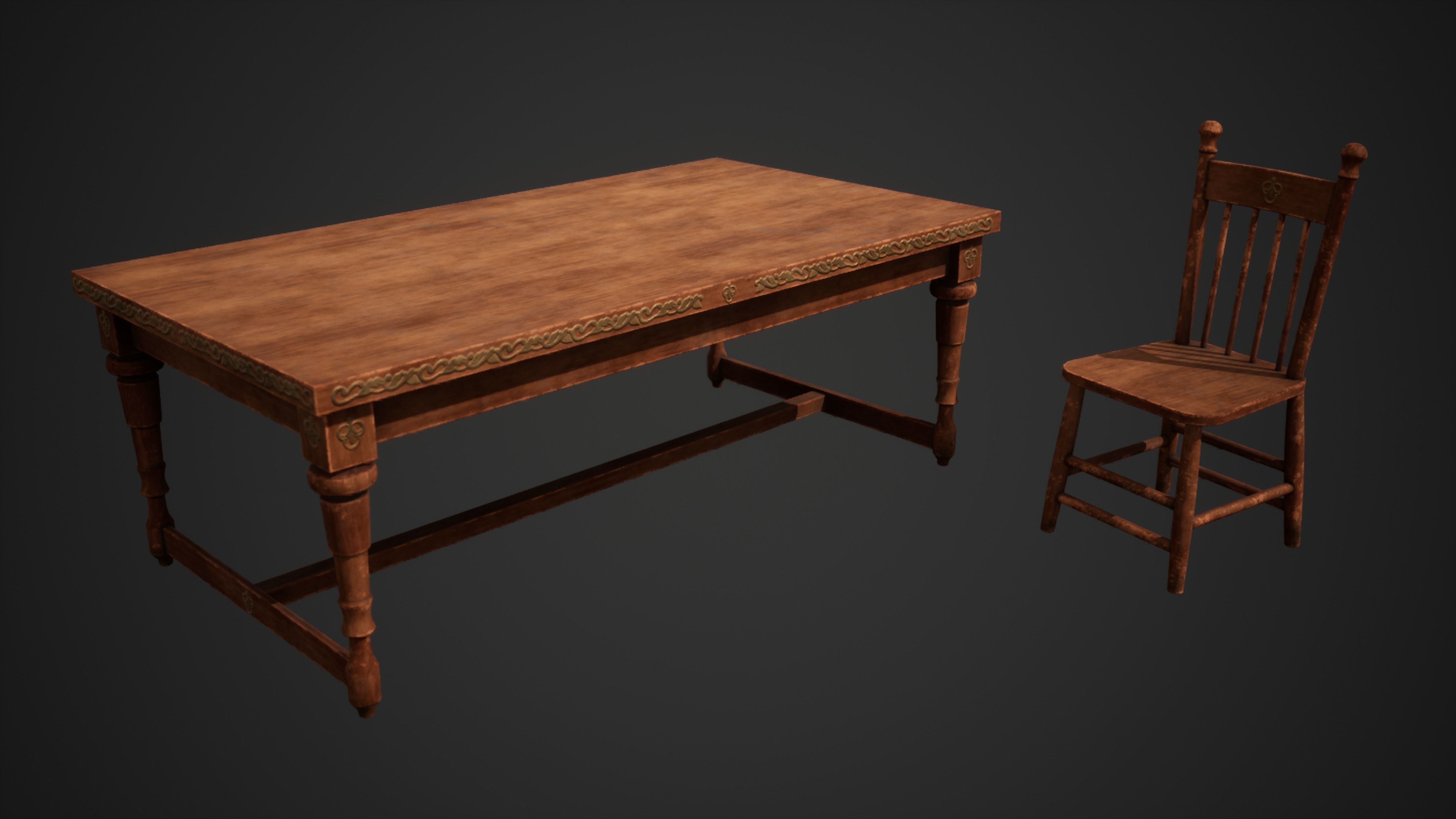 3D model Stylized Table VR / AR / low-poly | CGTrader