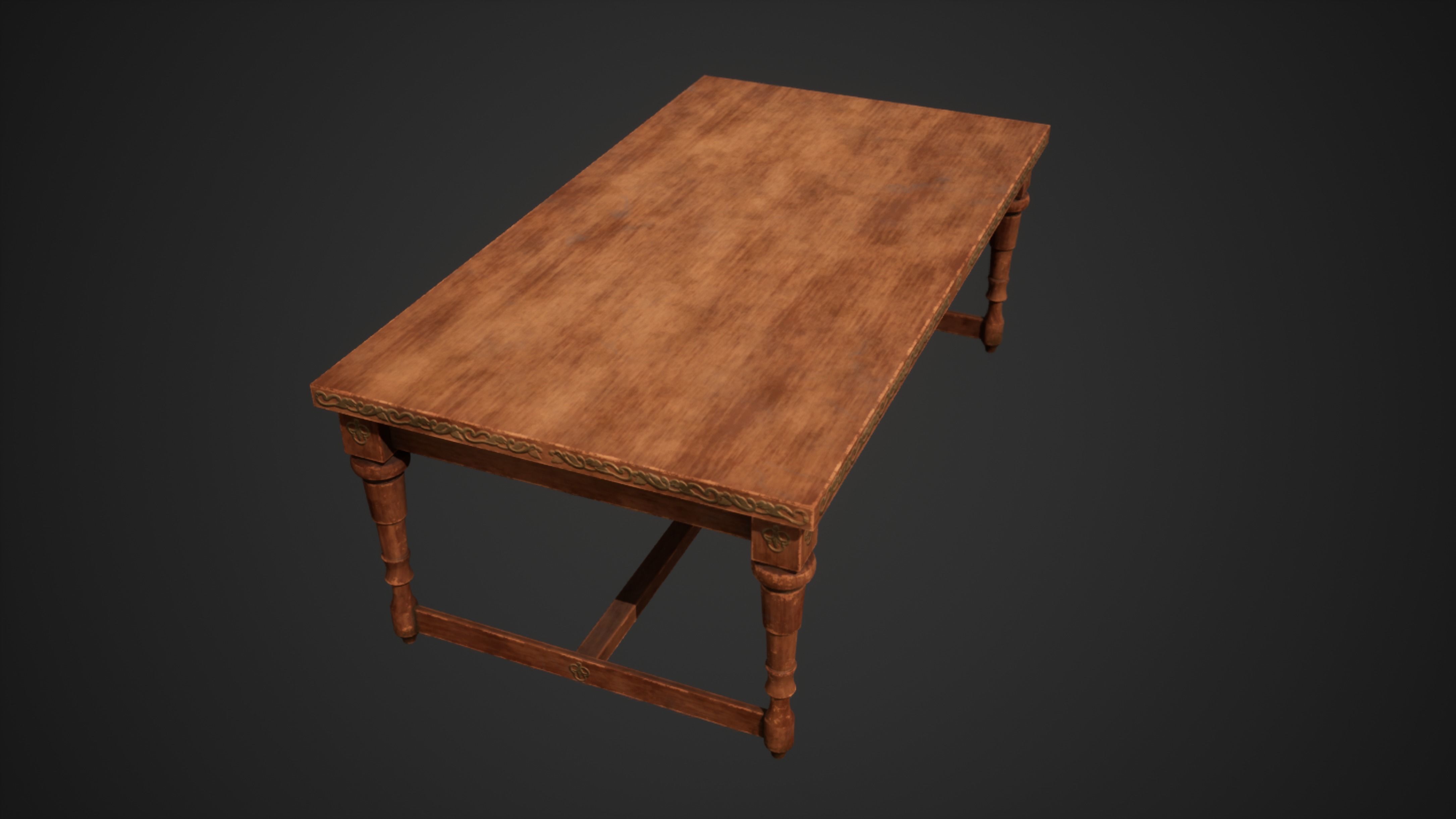 3D model Stylized Table VR / AR / low-poly | CGTrader