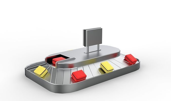 3D model Airport Baggage Claim Transport VR / AR / low-poly | CGTrader